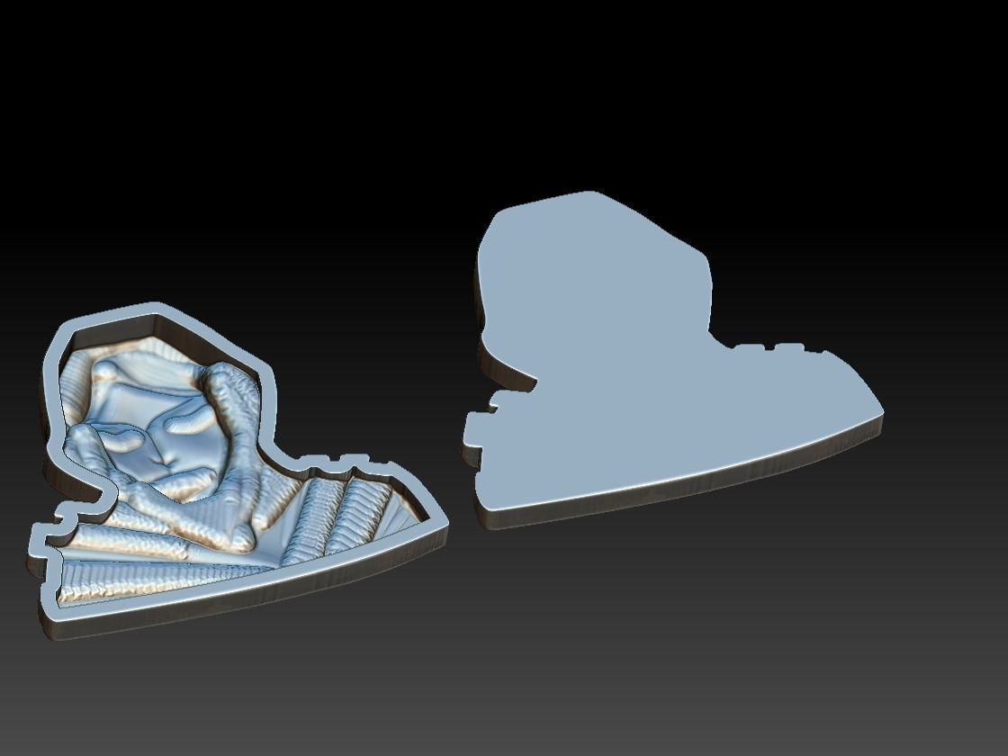 Jesus Face Stylized 3D model 3D printable | CGTrader