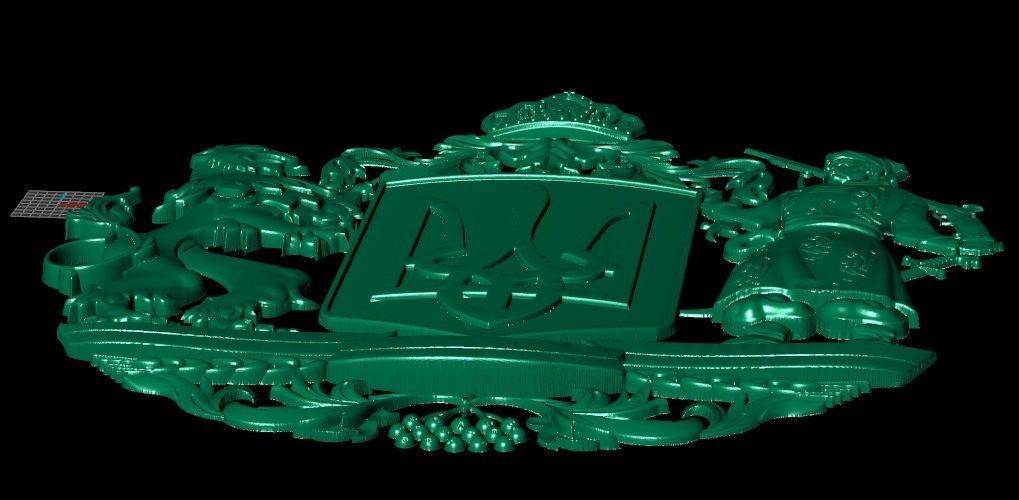 Gerb 7 Emblem of Ukraine 3D model 3D printable | CGTrader