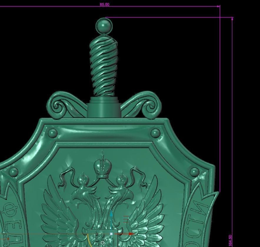 Gerb FSB 8 3D model 3D printable | CGTrader