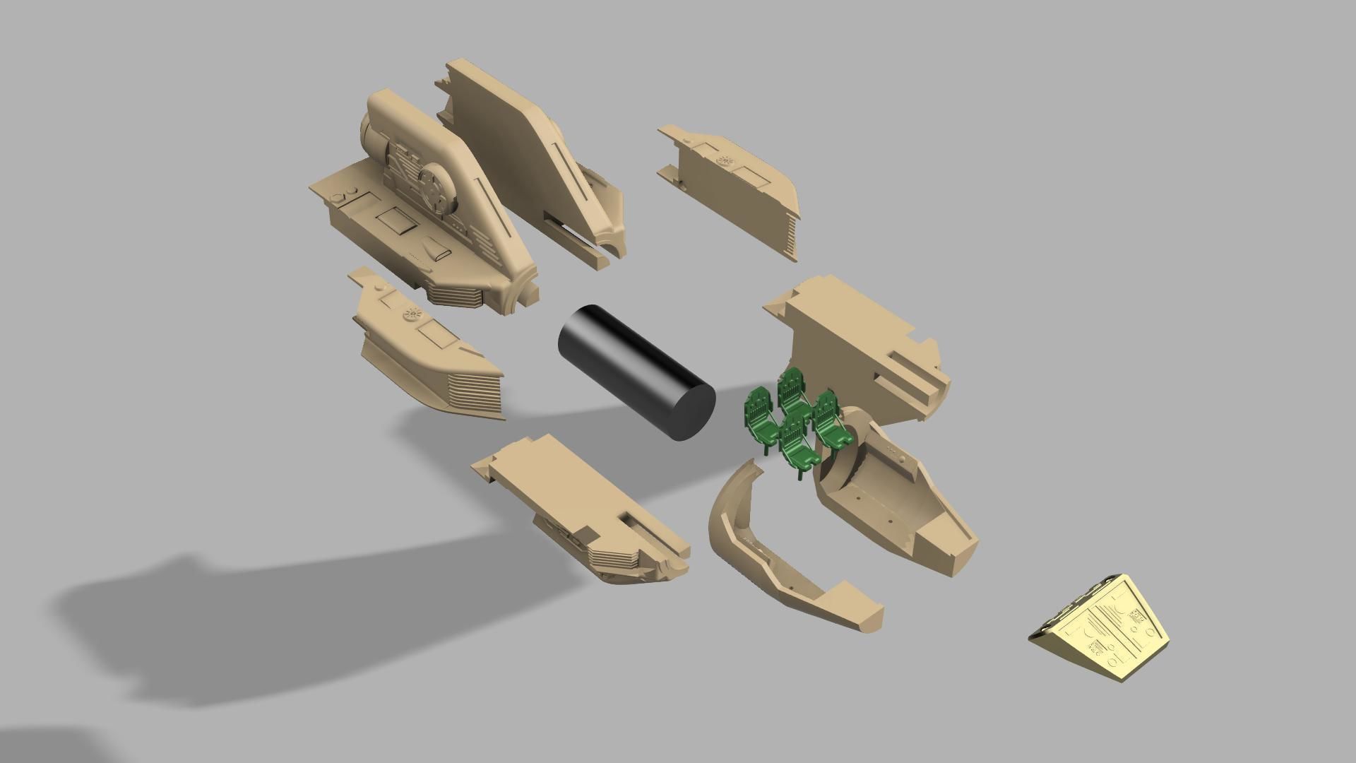 AHSOKA STAR WARS NEW T-6 shuttle big size 3D model 3D printable | CGTrader