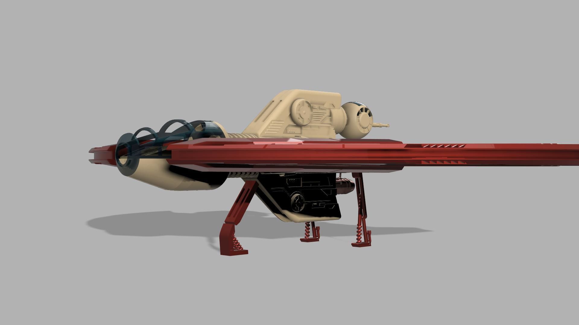 AHSOKA STAR WARS NEW T-6 shuttle big size 3D model 3D printable | CGTrader