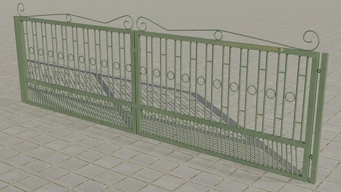 3D model 3D old Gate VR / AR / low-poly | CGTrader