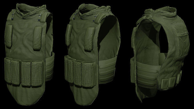 3D model 6B5 Tactical Vest VR / AR / low-poly | CGTrader