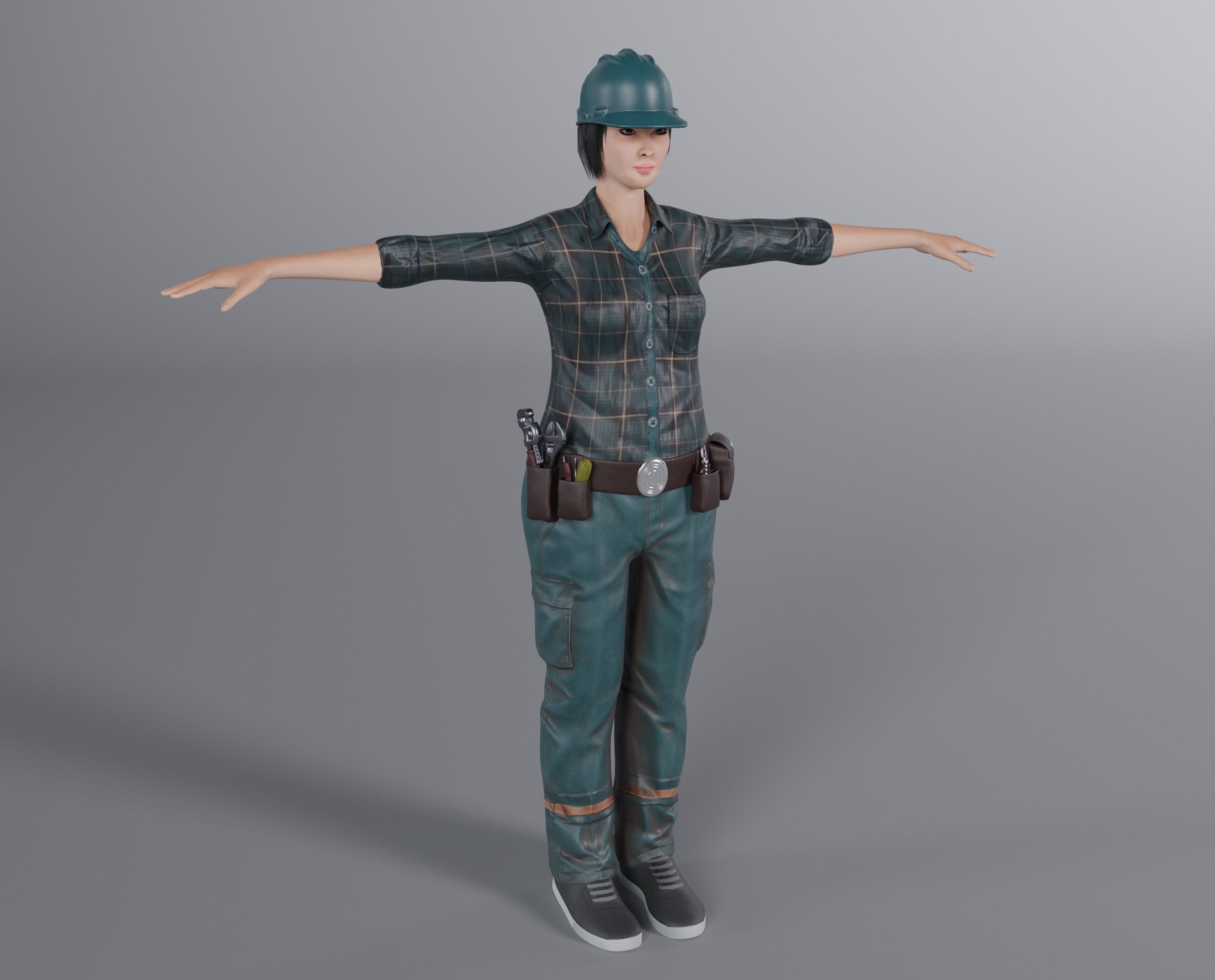 Female Plumber 3D model | CGTrader