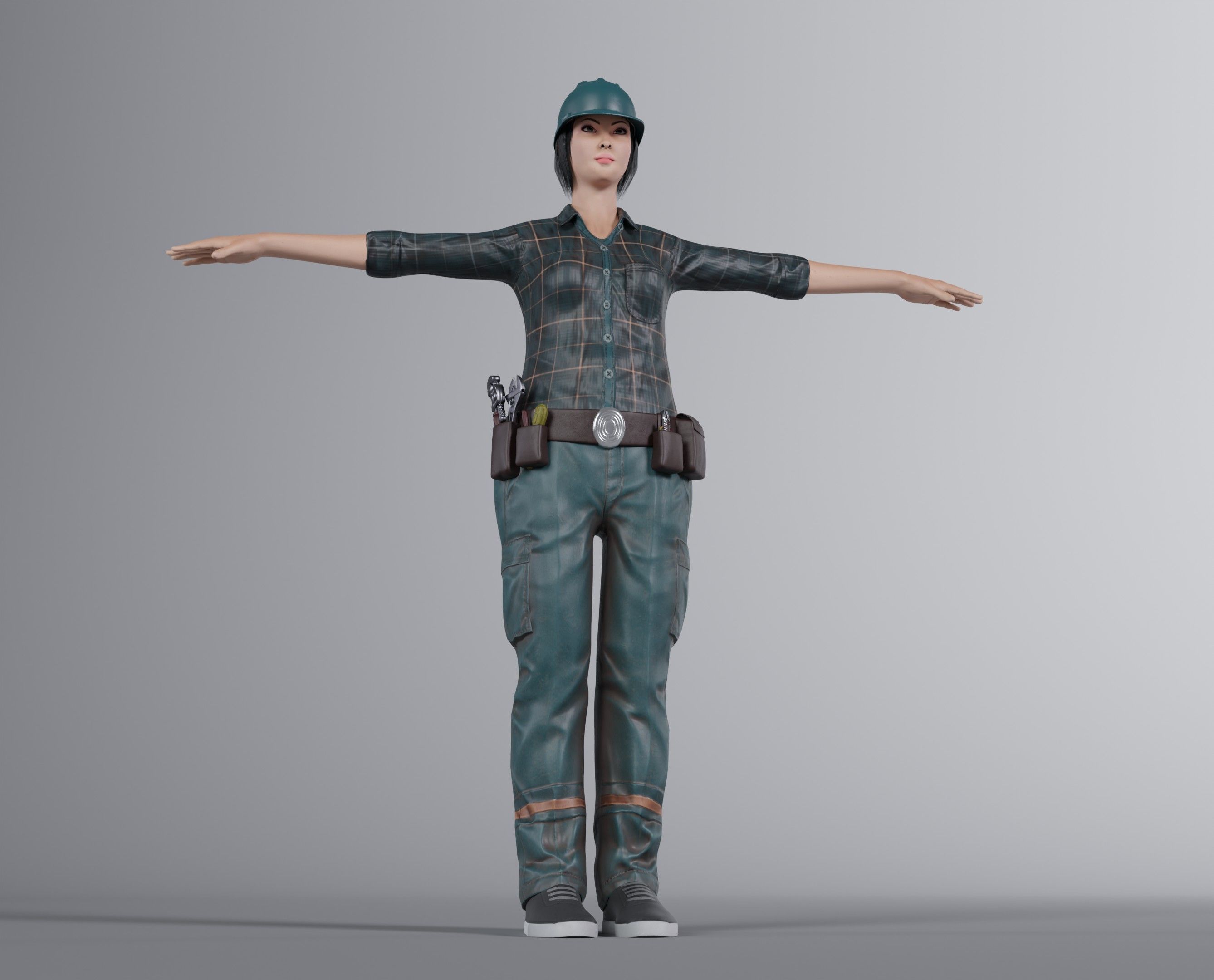Female Plumber 3D model | CGTrader