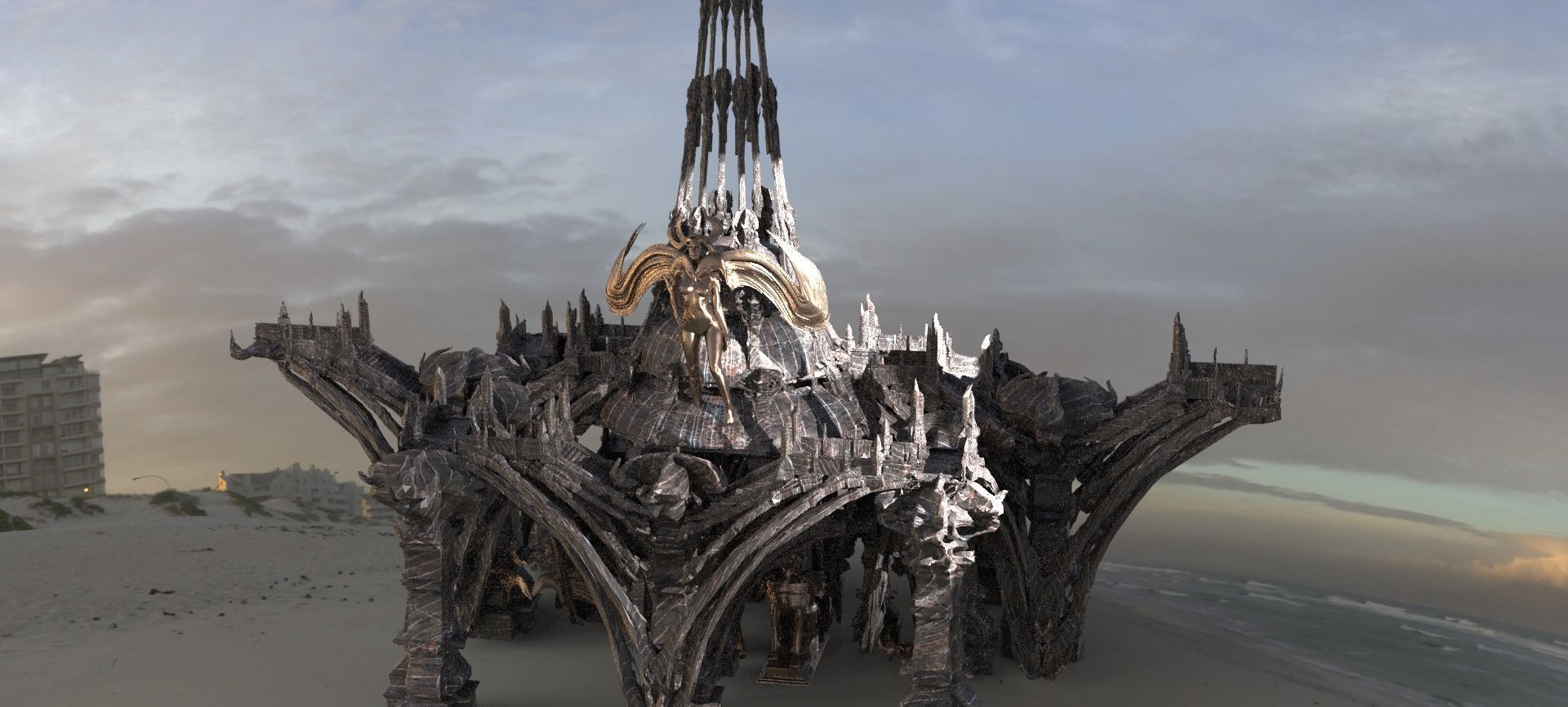 Egyptian Female Seth Temple 3D model | CGTrader