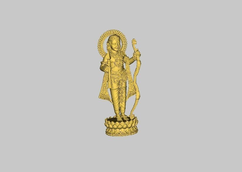 Ram Lalla Murti Gold 3D model 3D printable | CGTrader