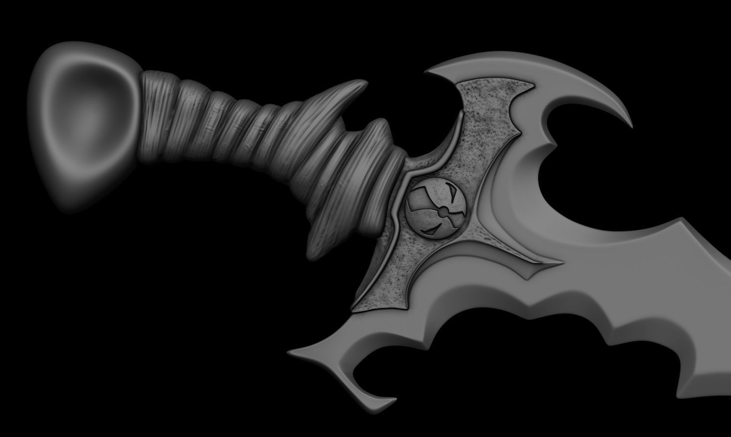 3D PRINTABLE ANGELA SWORD SPAWN 5 INCHES 3D model 3D printable | CGTrader