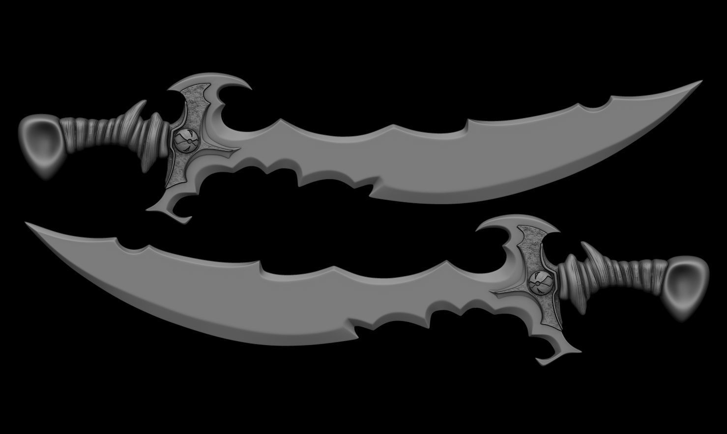 3D PRINTABLE ANGELA SWORD SPAWN 5 INCHES 3D model 3D printable | CGTrader