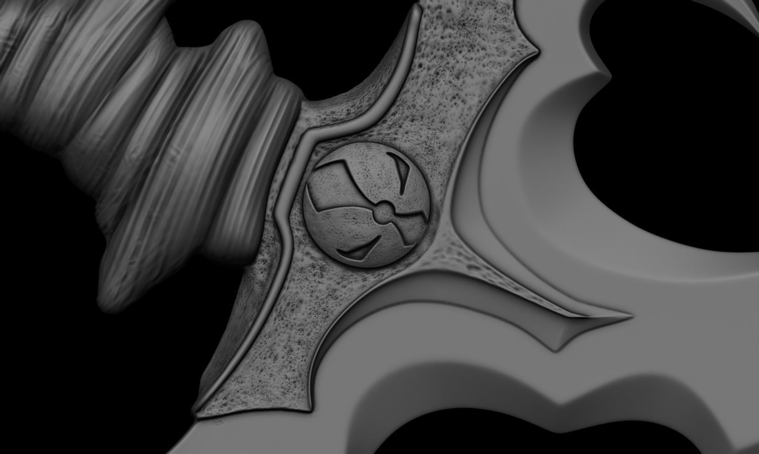 3D PRINTABLE ANGELA SWORD SPAWN 5 INCHES 3D model 3D printable | CGTrader