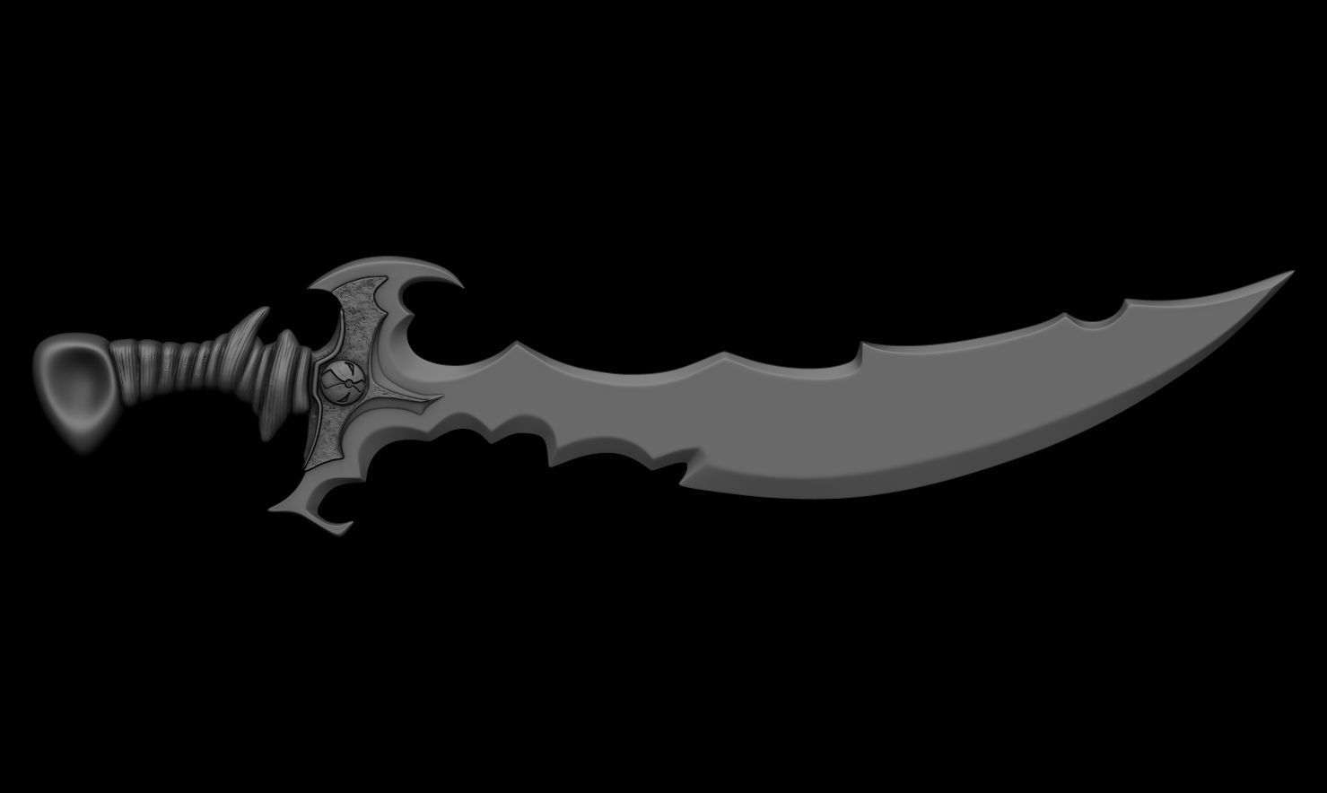 3D PRINTABLE ANGELA SWORD SPAWN 5 INCHES 3D model 3D printable | CGTrader