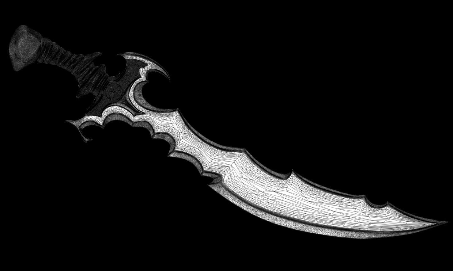 3D PRINTABLE ANGELA SWORD SPAWN 5 INCHES 3D model 3D printable | CGTrader
