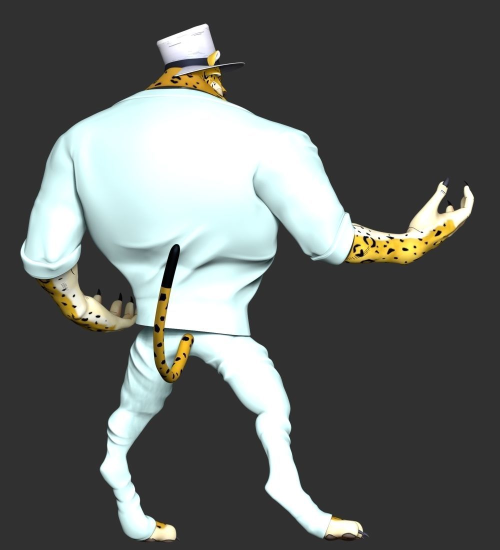Rob Lucci beast form Leopard - One Piece 3D model 3D printable | CGTrader