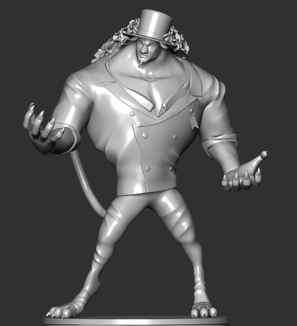 Rob Lucci beast form Leopard - One Piece 3D model 3D printable | CGTrader