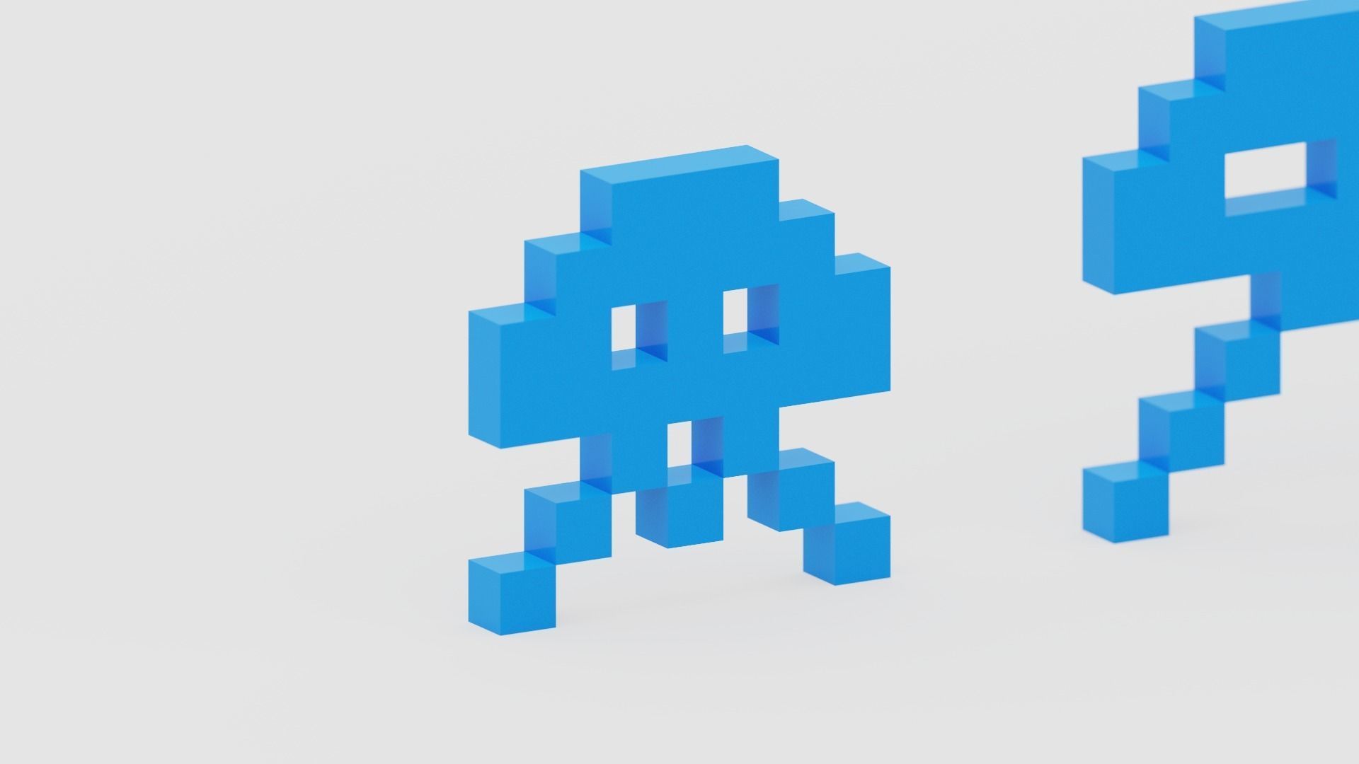 3D model Pixel Game Aliens VR / AR / low-poly | CGTrader