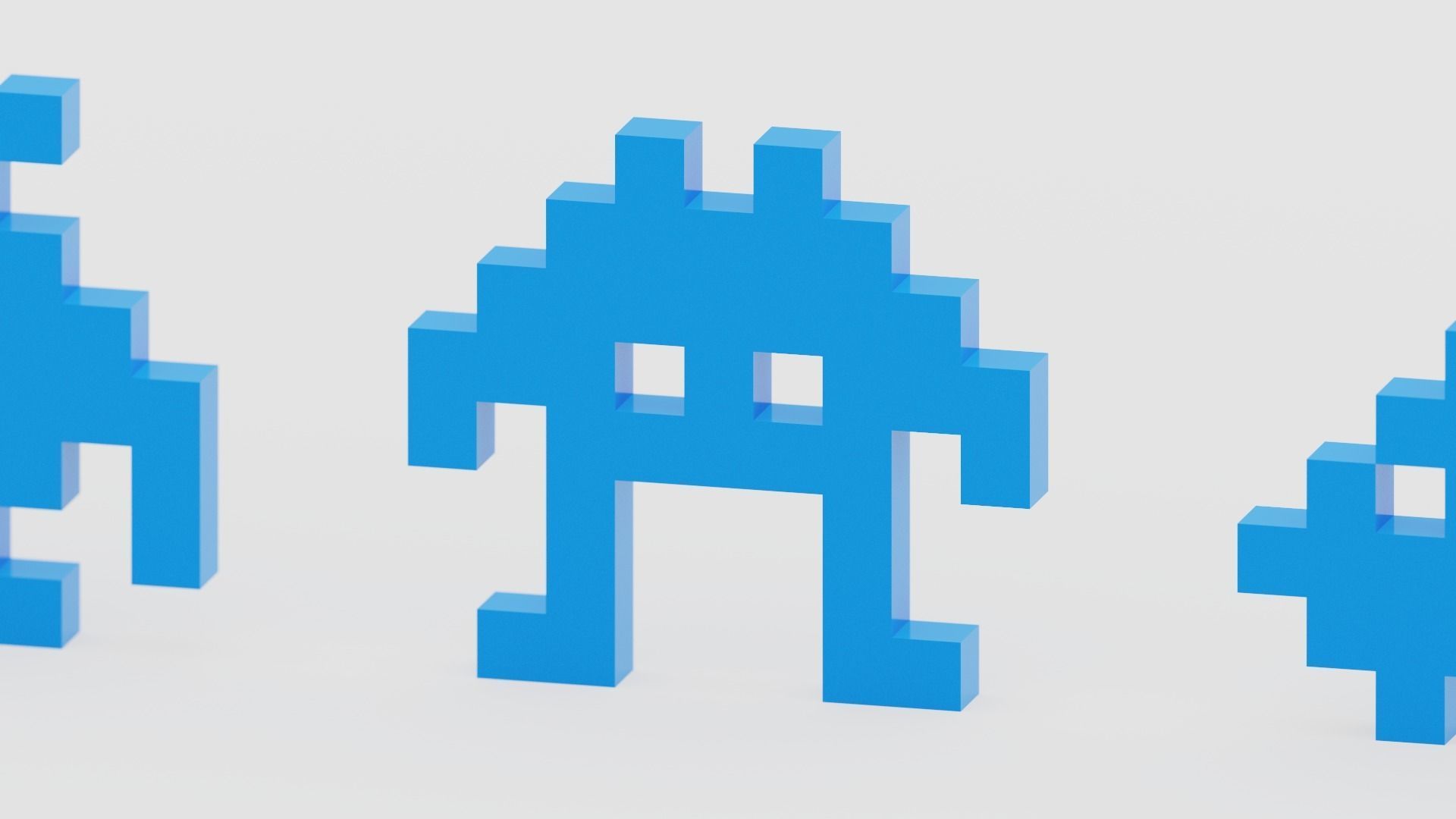 3D model Pixel Game Aliens VR / AR / low-poly | CGTrader