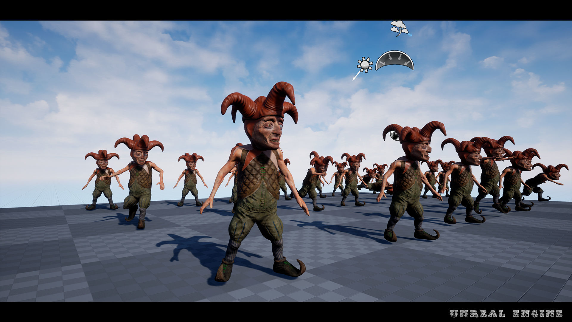 3D model The Ugly Buffoon game character for Horror games VR / AR / low ...