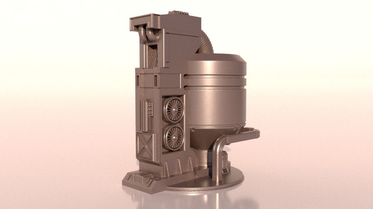SCI-FI STORAGE TANK for 3Dprint 3D model 3D printable | CGTrader