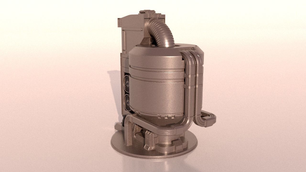 SCI-FI STORAGE TANK for 3Dprint 3D model 3D printable | CGTrader