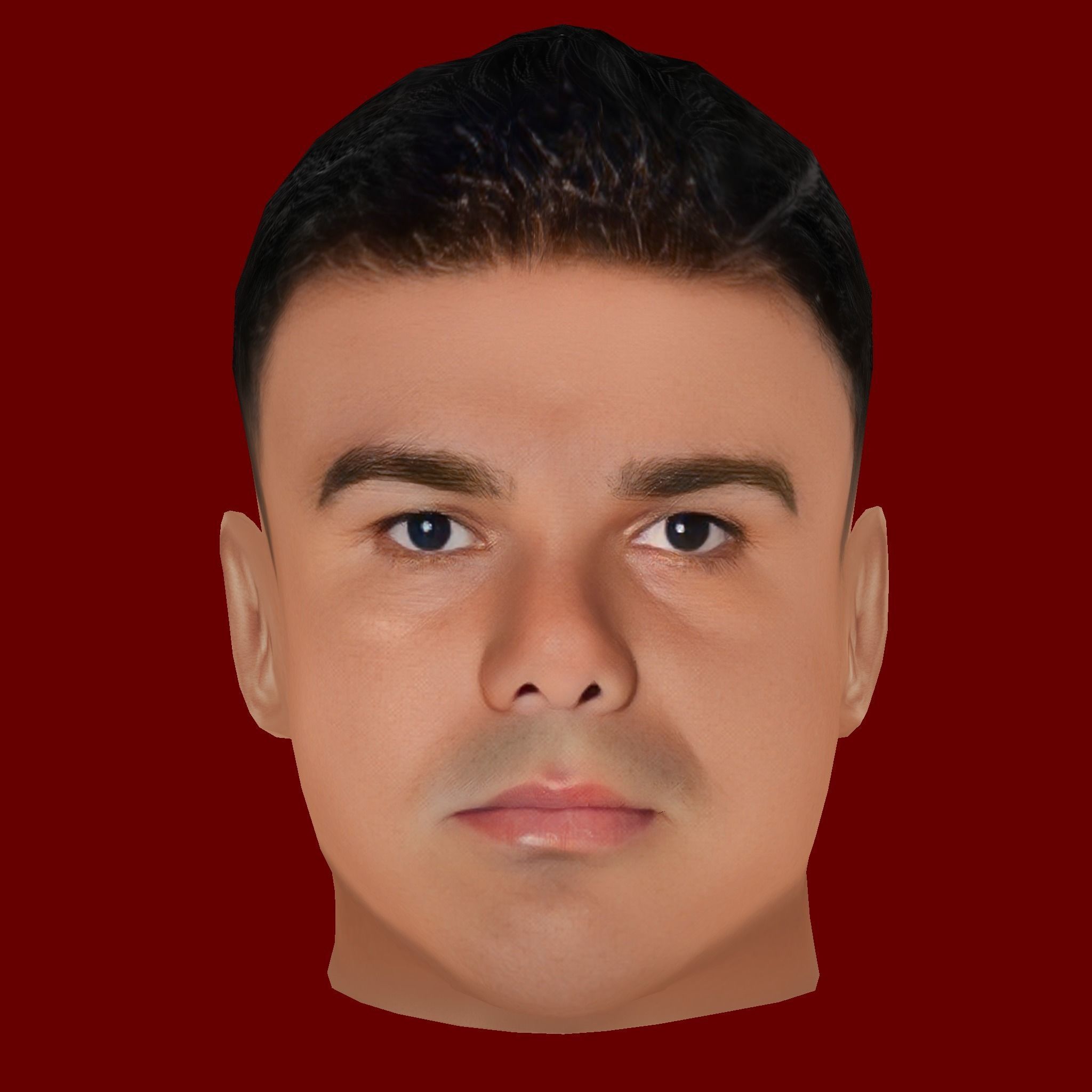 3D model Casemiro Head - Low poly head for game VR / AR / low-poly ...