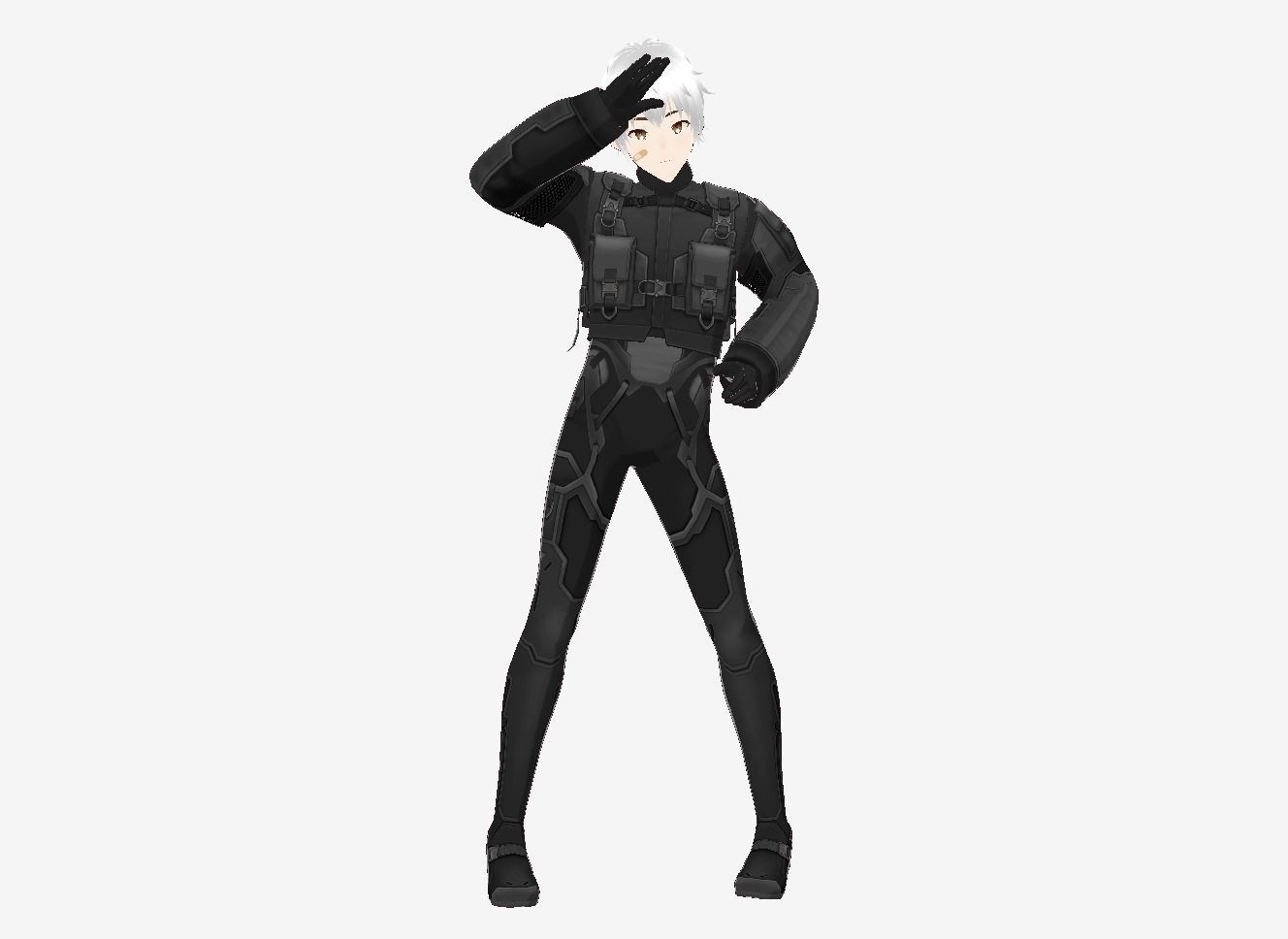 3D model 3D robotic male avatar for gaming and for vrchat VR / AR / low ...