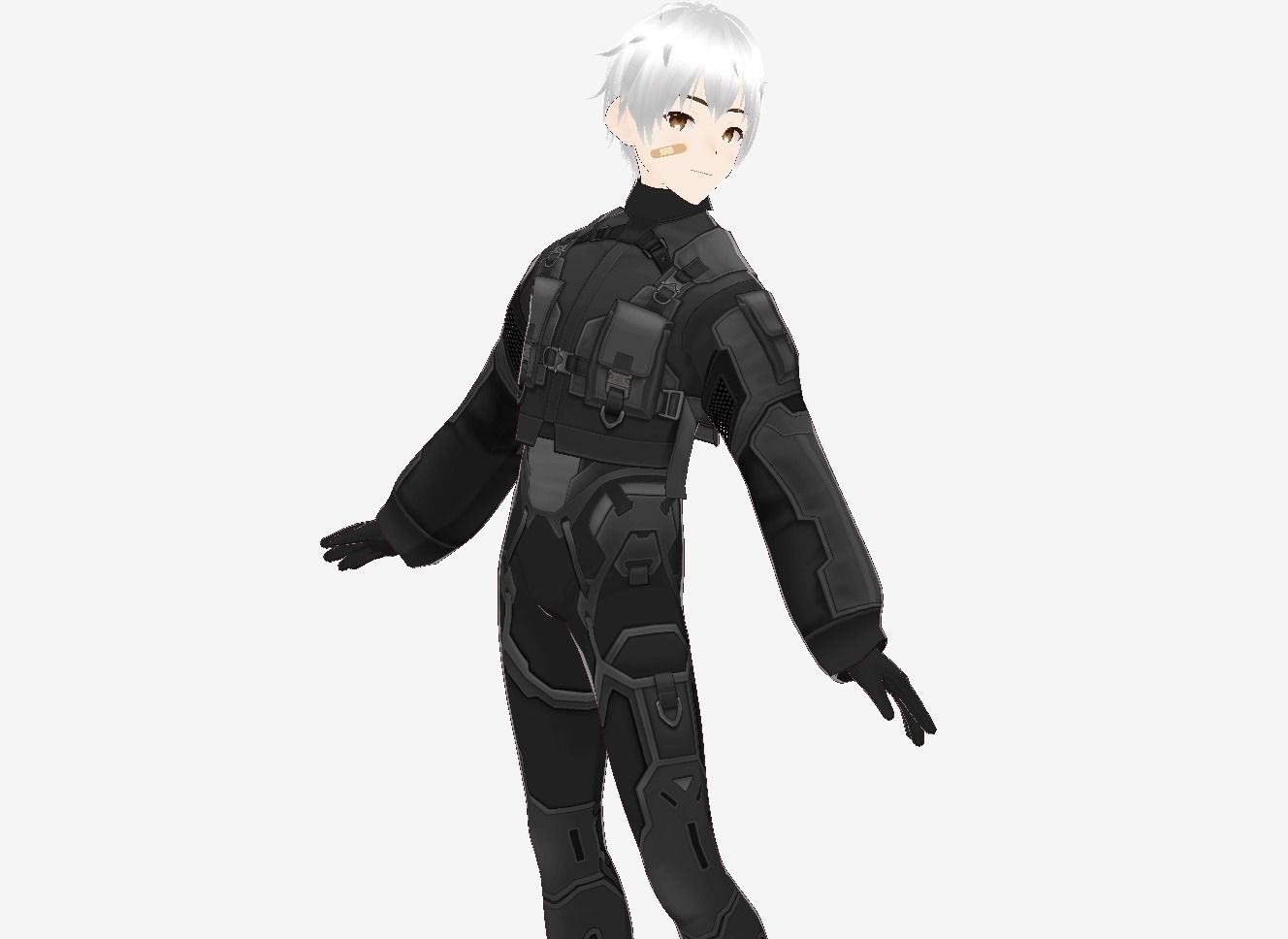 3D model 3D robotic male avatar for gaming and for vrchat VR / AR / low ...