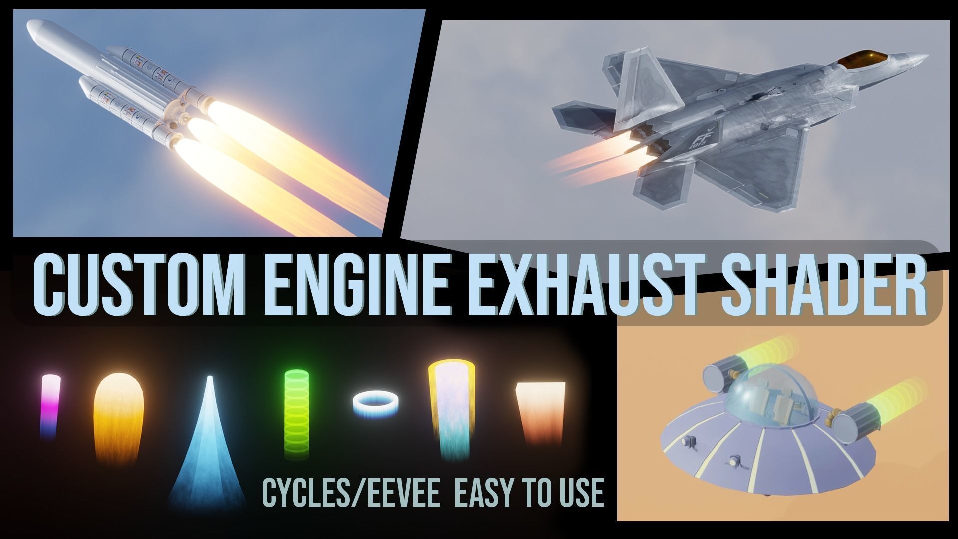 Rocket Jet Engine Effect 3D model animated | CGTrader