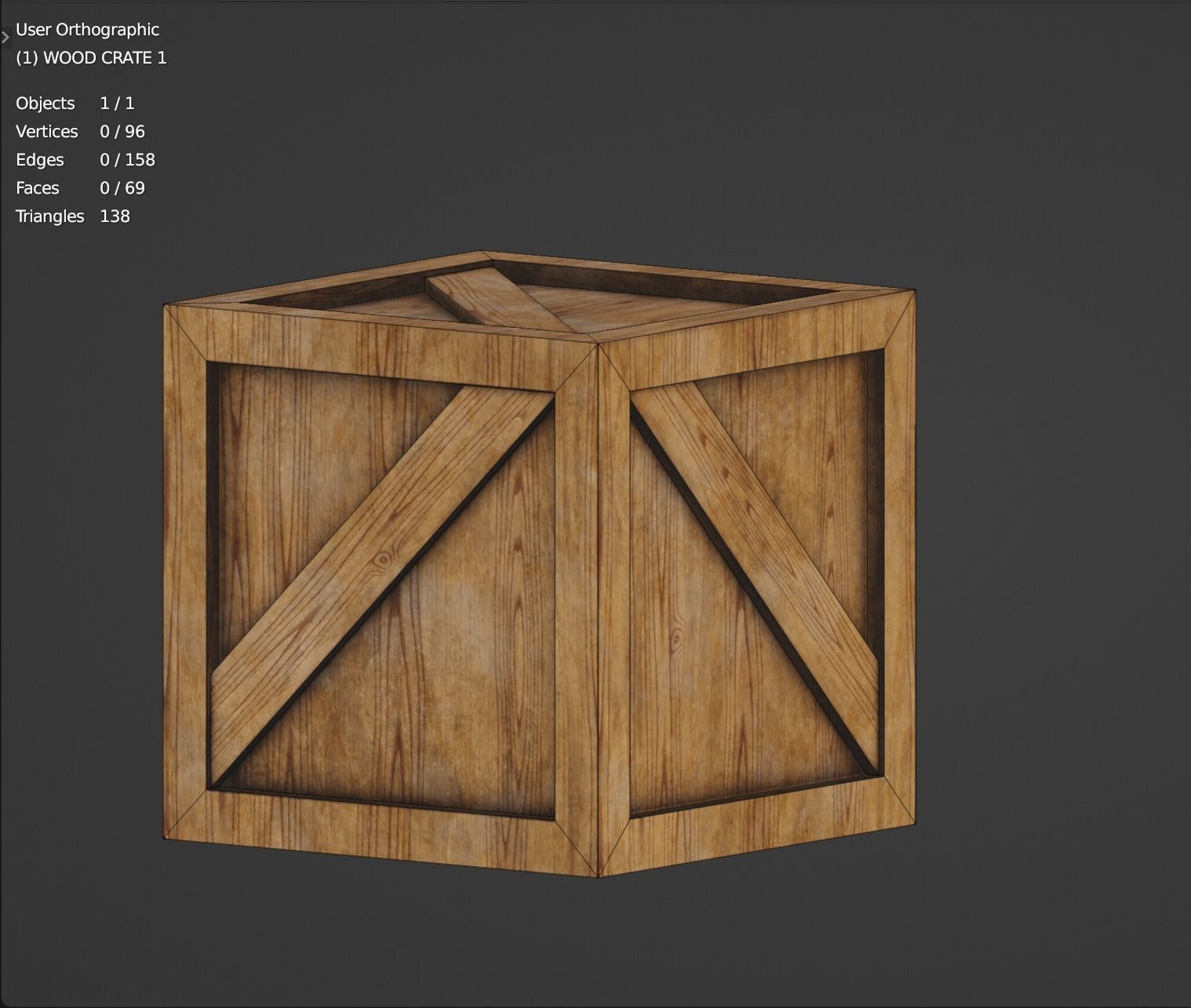 3D model Wooden Crates Pack 6 pcs - Wood Box and Crates Collection VR ...
