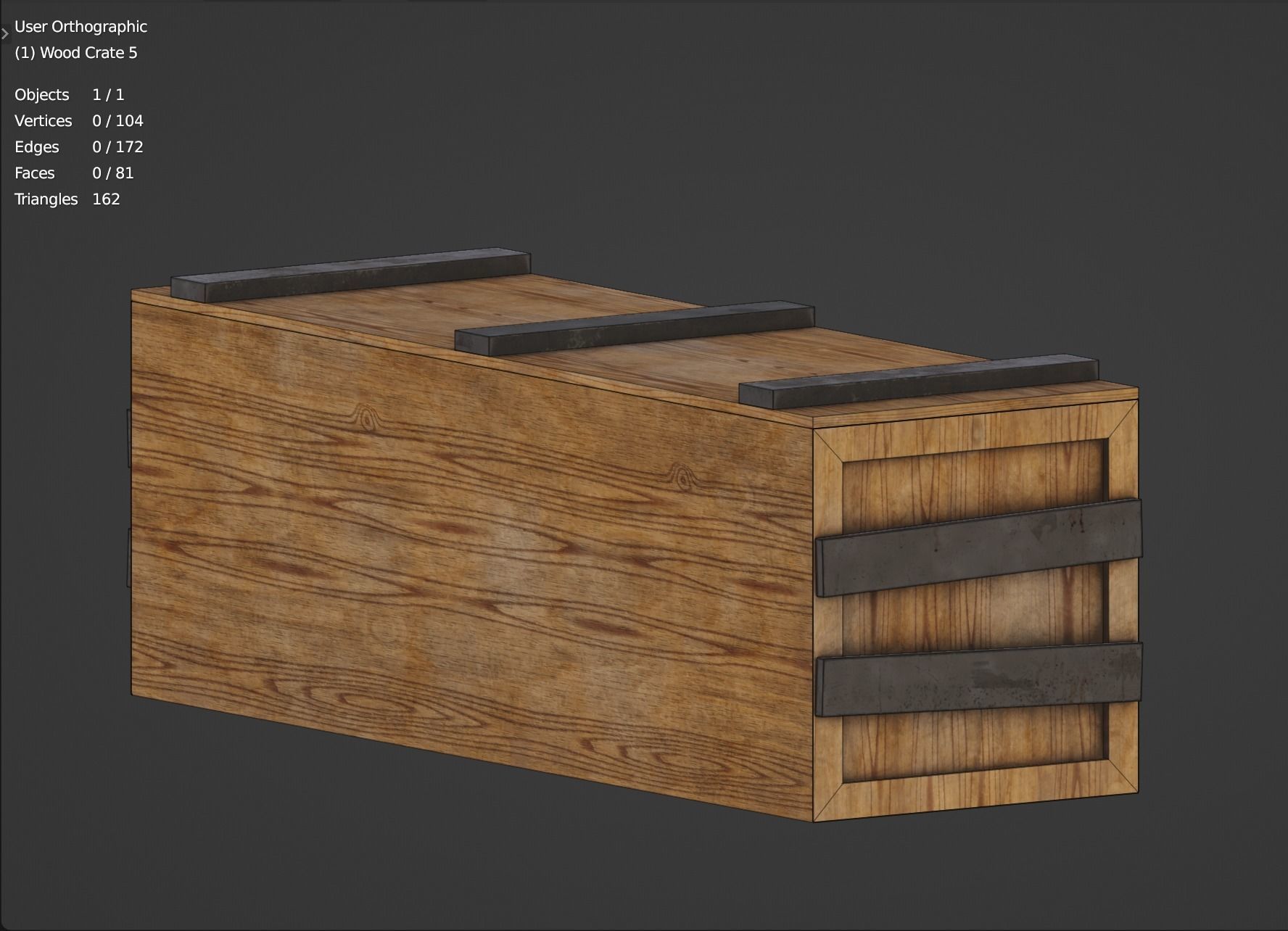 3D model Wooden Crates Pack 6 pcs - Wood Box and Crates Collection VR ...