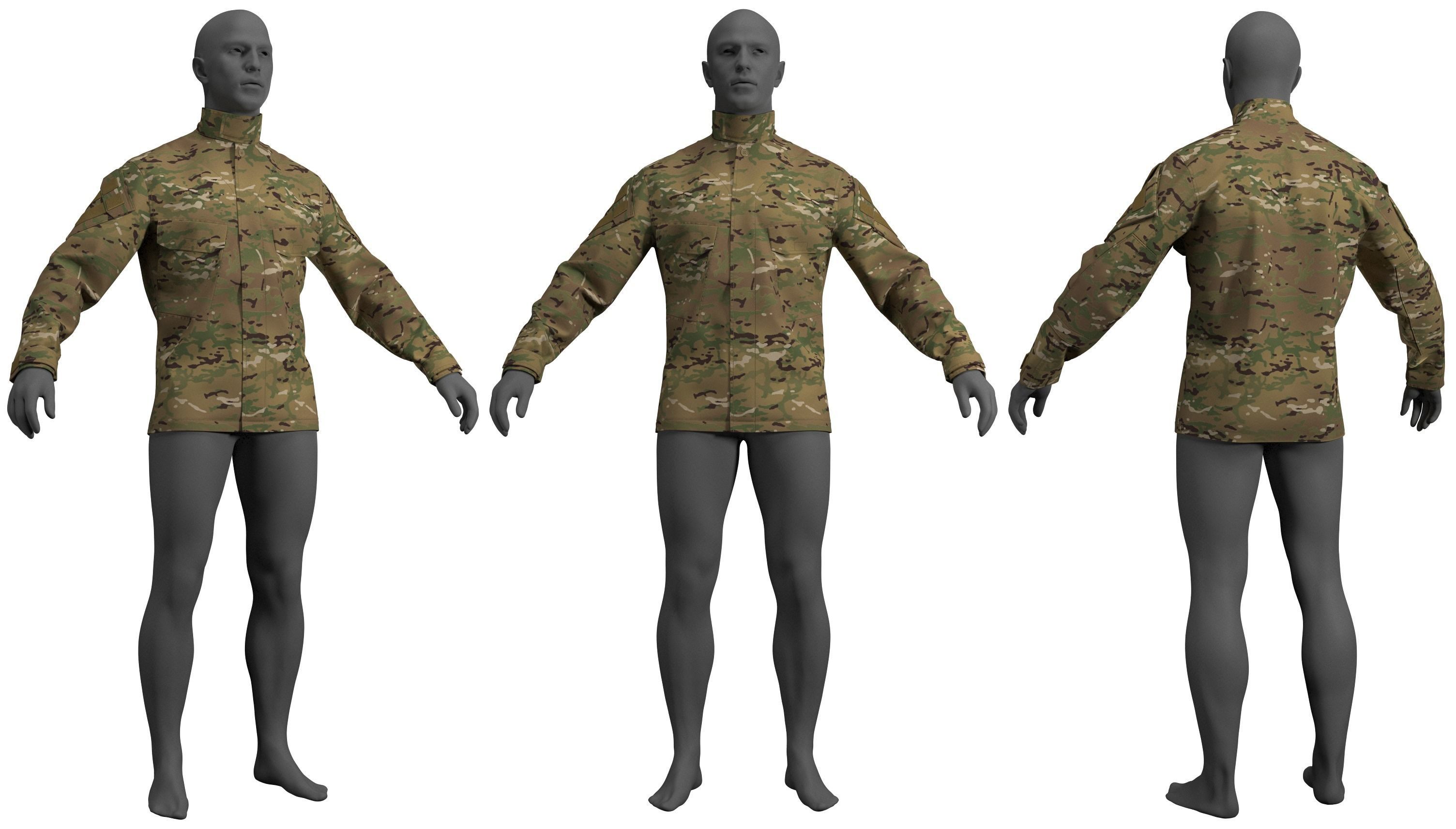 Crye Precision G3 Field Shirt - Marvelous Designer 3D model | CGTrader