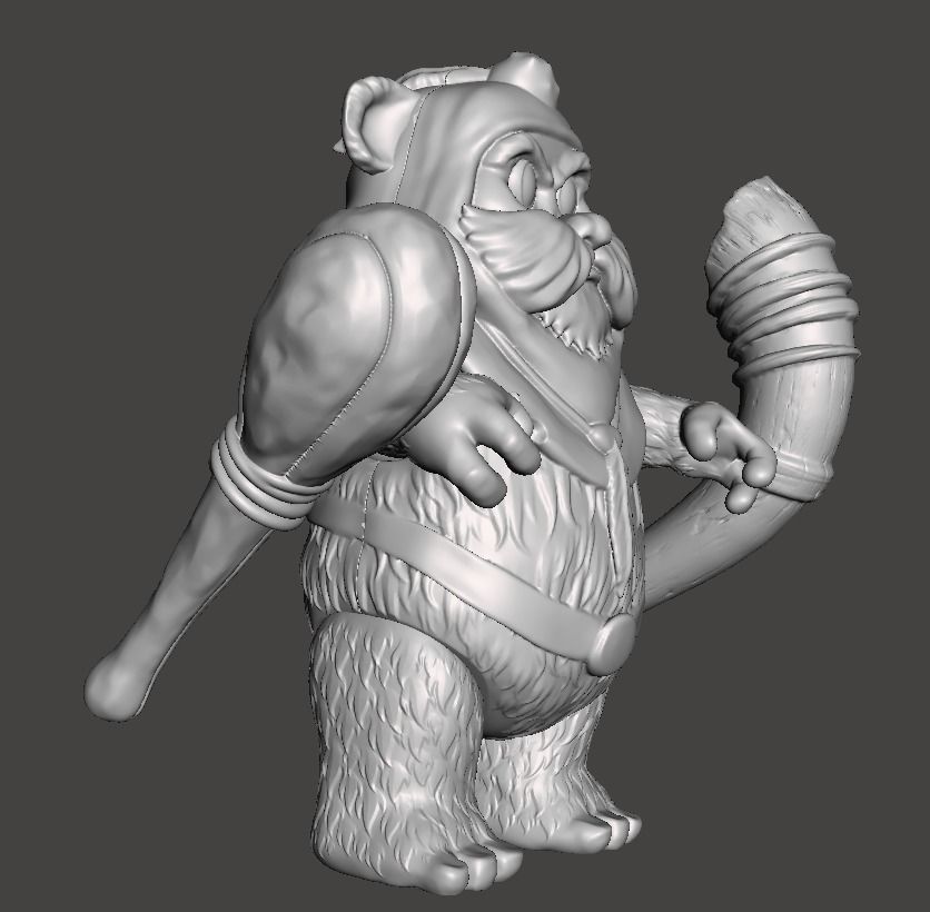 STL File 3D Ewoks Paploo 3D Print Model 3D OBJ 3D print model 3D model ...