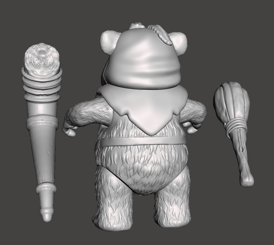 STL File 3D Ewoks Paploo 3D Print Model 3D OBJ 3D print model 3D model ...