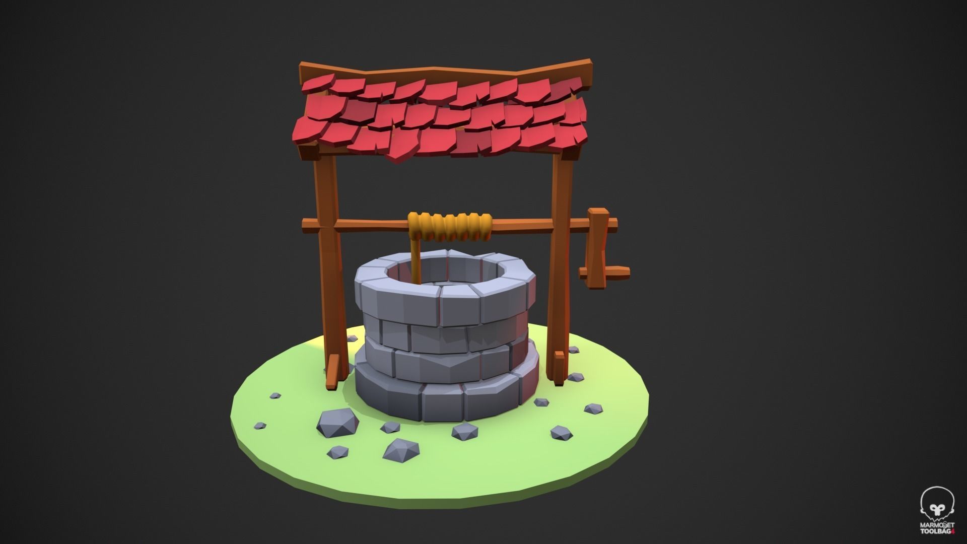 Stylized Water Well - Low Poly free VR / AR / low-poly 3D model | CGTrader