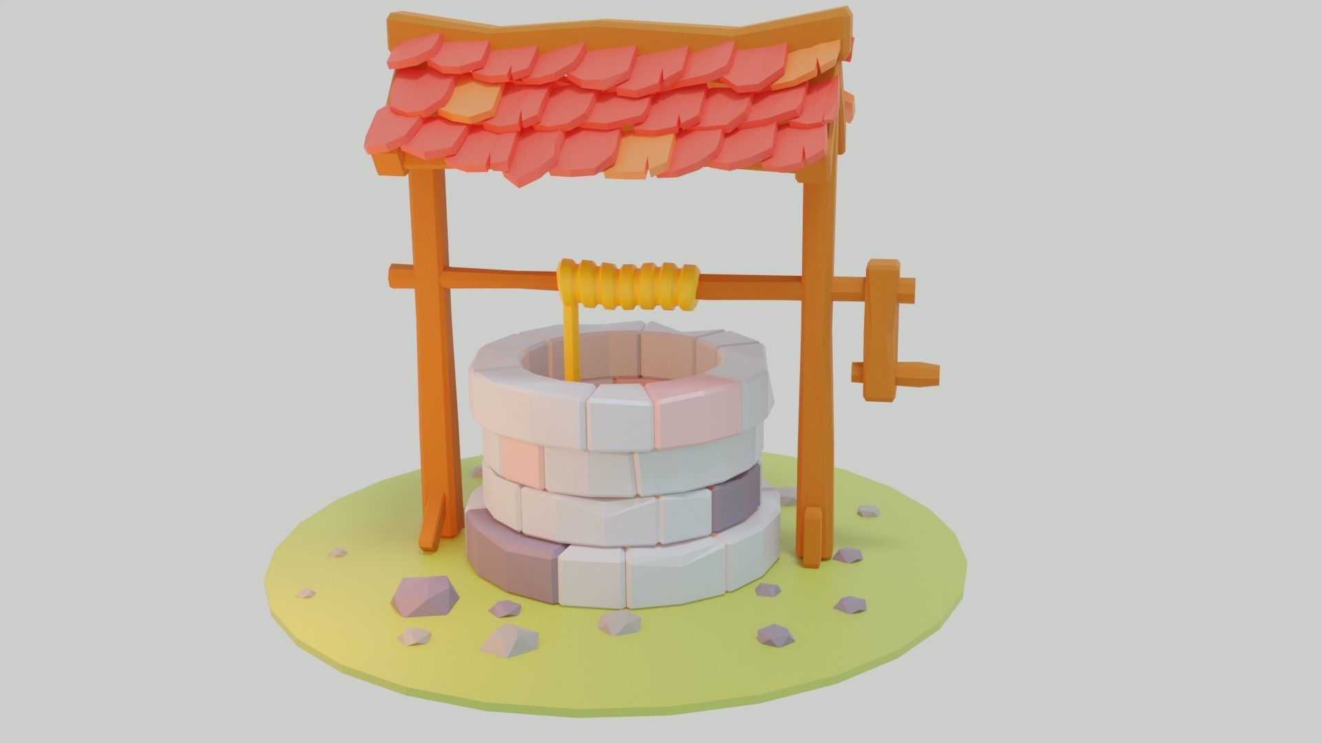 Stylized Water Well - Low Poly free VR / AR / low-poly 3D model | CGTrader