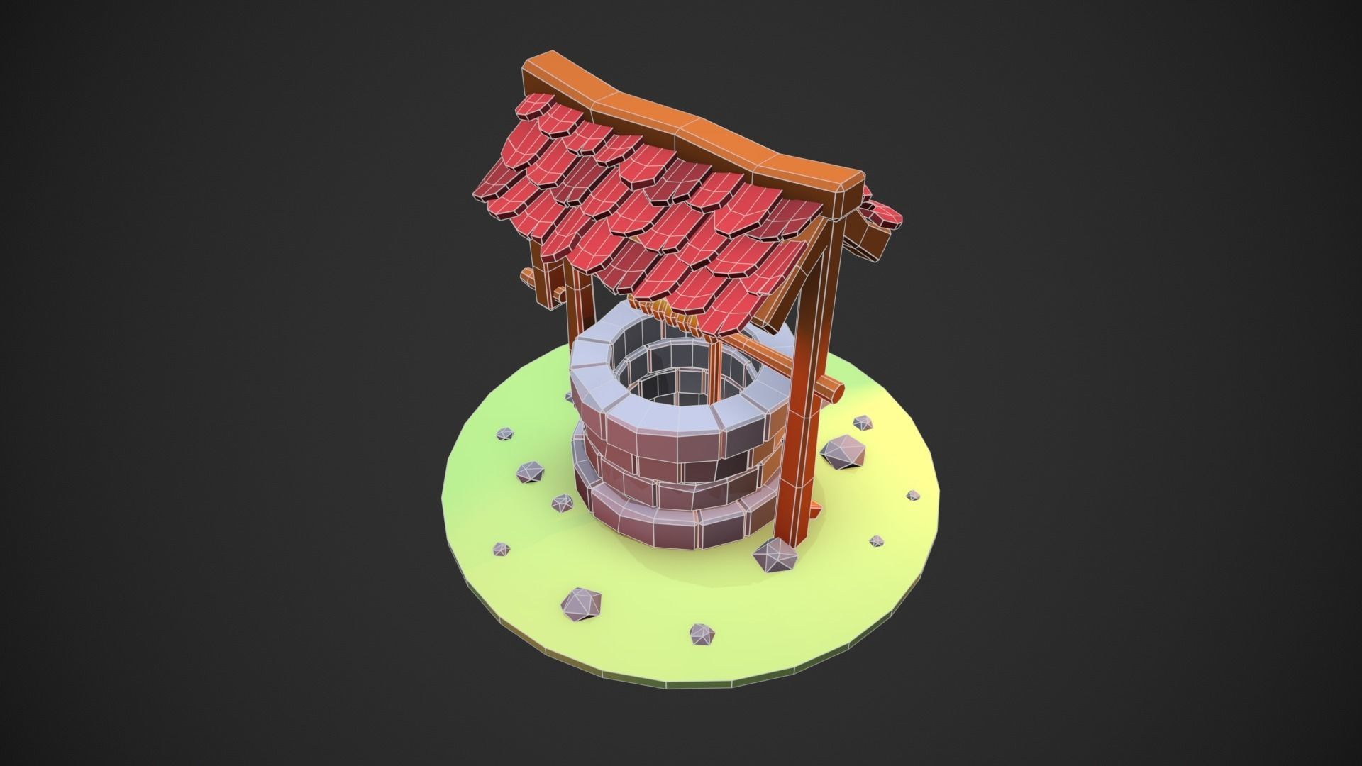 Stylized Water Well - Low Poly free VR / AR / low-poly 3D model | CGTrader