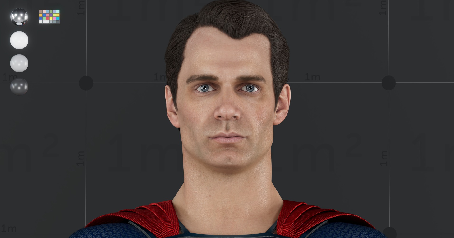 Superman Henry Cavill BvS 3D Model 3D model rigged | CGTrader