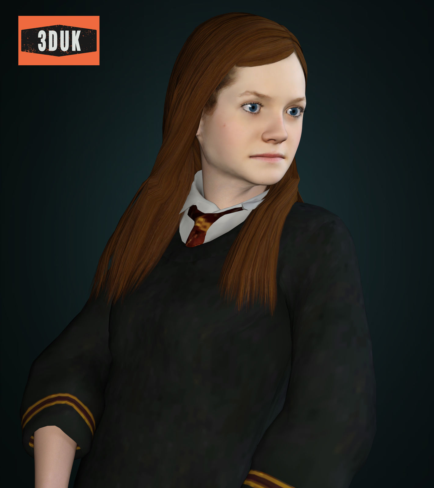 HP Ginny Weasley For Genesis 8 Female 3D model rigged | CGTrader