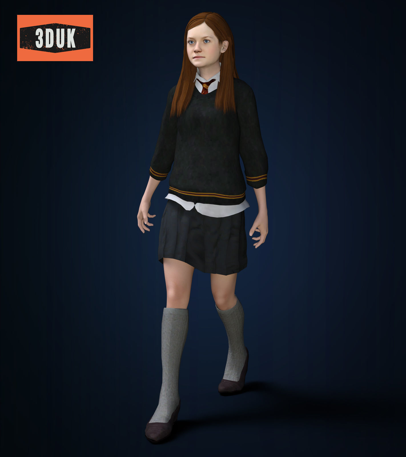 HP Ginny Weasley For Genesis 8 Female 3D model rigged | CGTrader