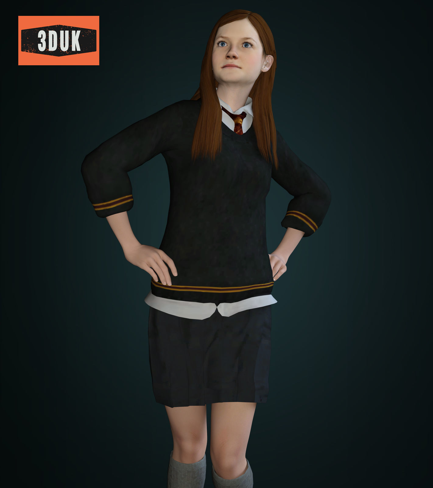 HP Ginny Weasley For Genesis 8 Female 3D model rigged | CGTrader