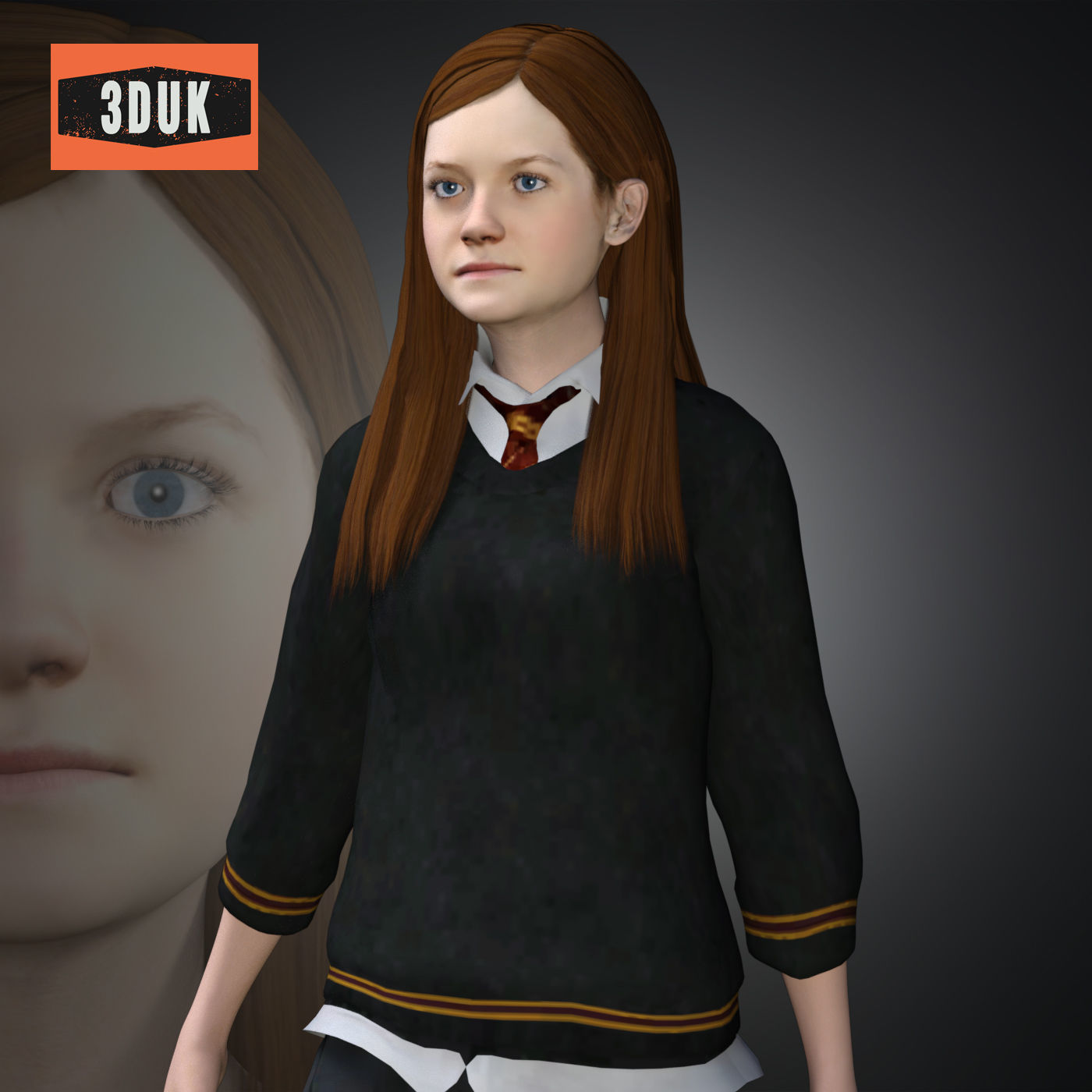 HP Ginny Weasley For Genesis 8 Female 3D model rigged | CGTrader