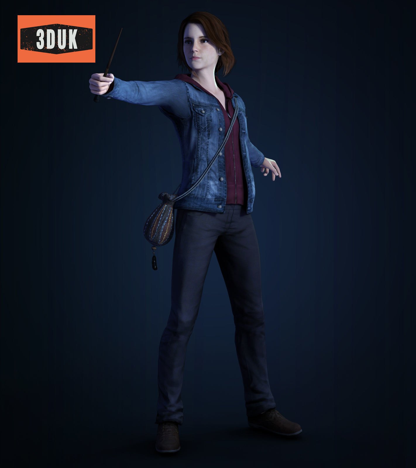 HP Hermione Granger For Genesis 8 Female 3D model rigged | CGTrader