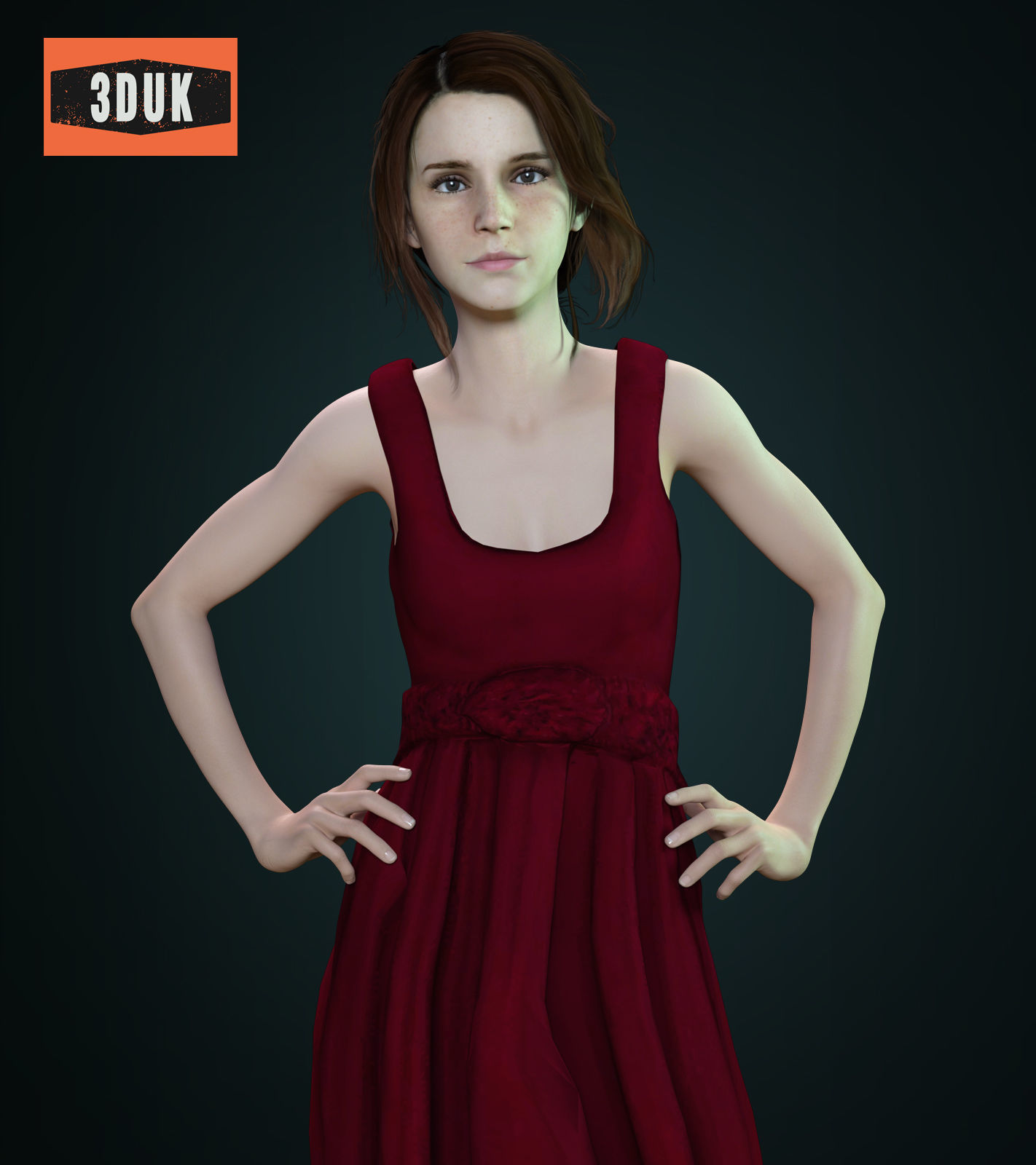 HP Hermione Granger For Genesis 8 Female 3D model rigged | CGTrader