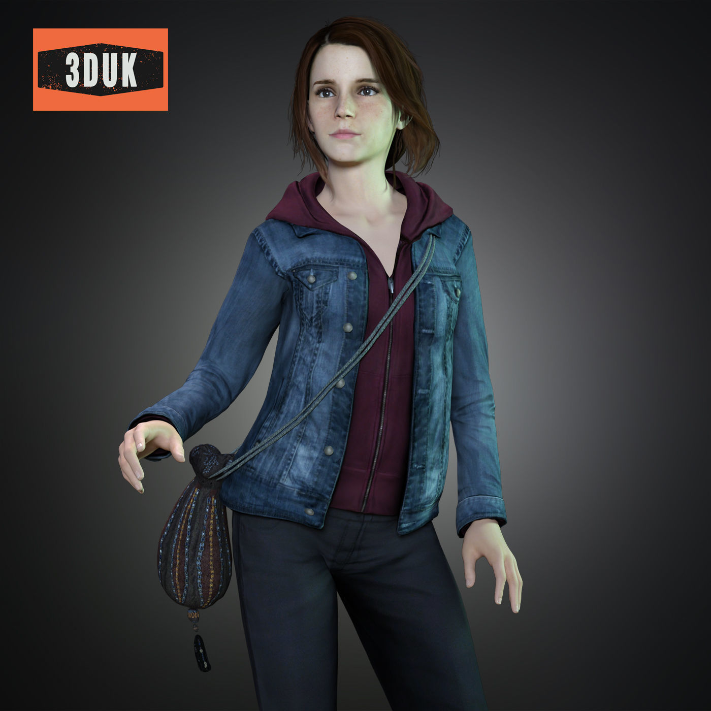 HP Hermione Granger For Genesis 8 Female 3D model rigged | CGTrader