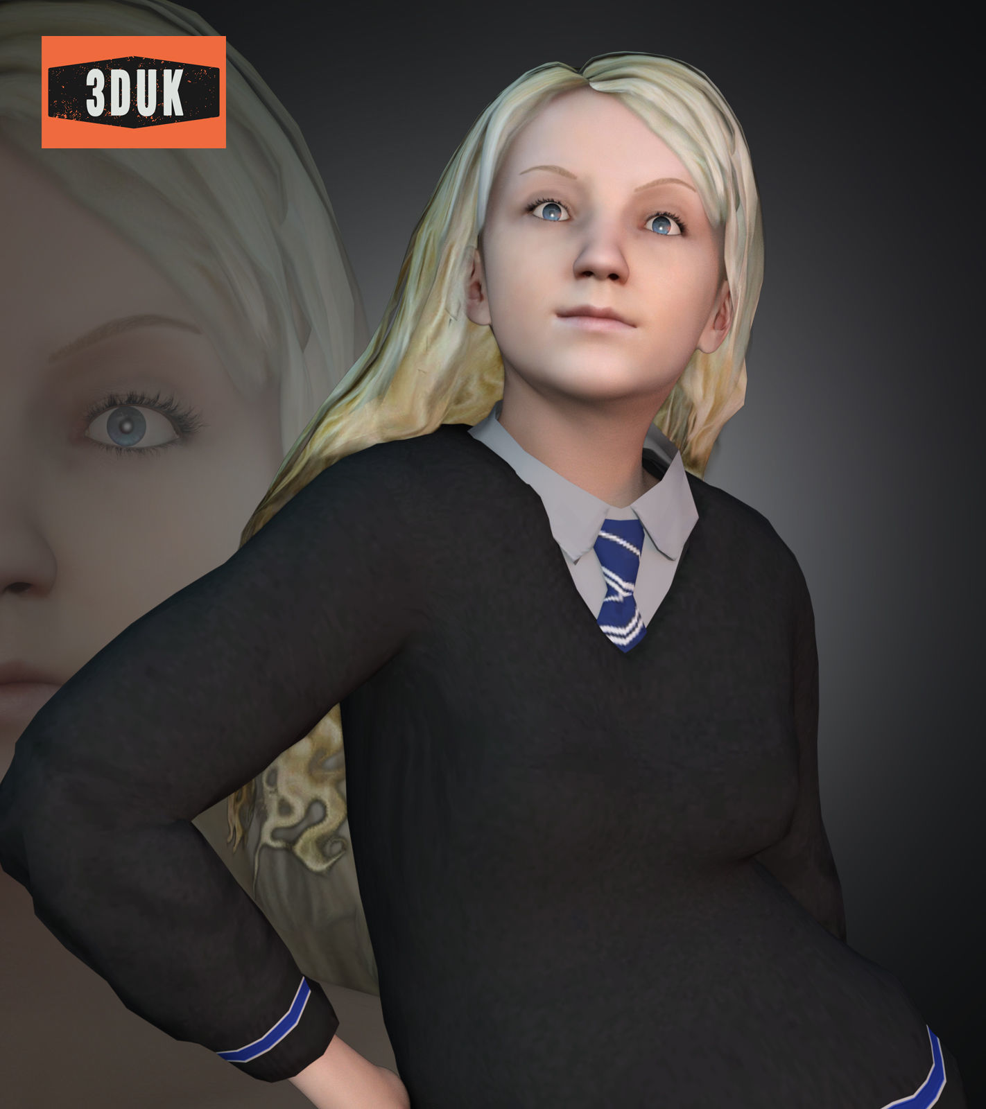 HP Luna Lovegood For Genesis 8 Female 3D model rigged | CGTrader