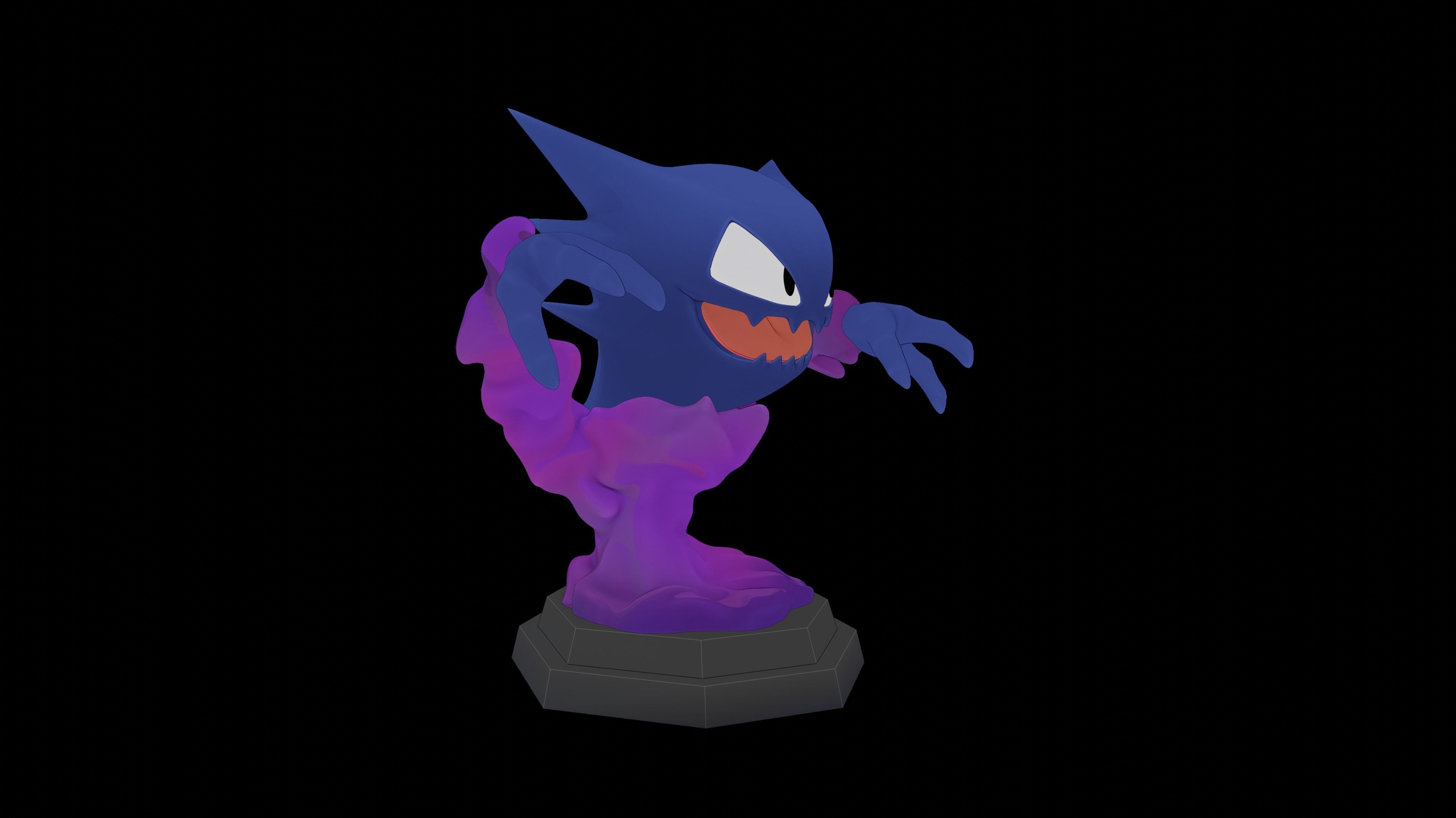 Haunter Pokemon Figure 3D model 3D printable | CGTrader