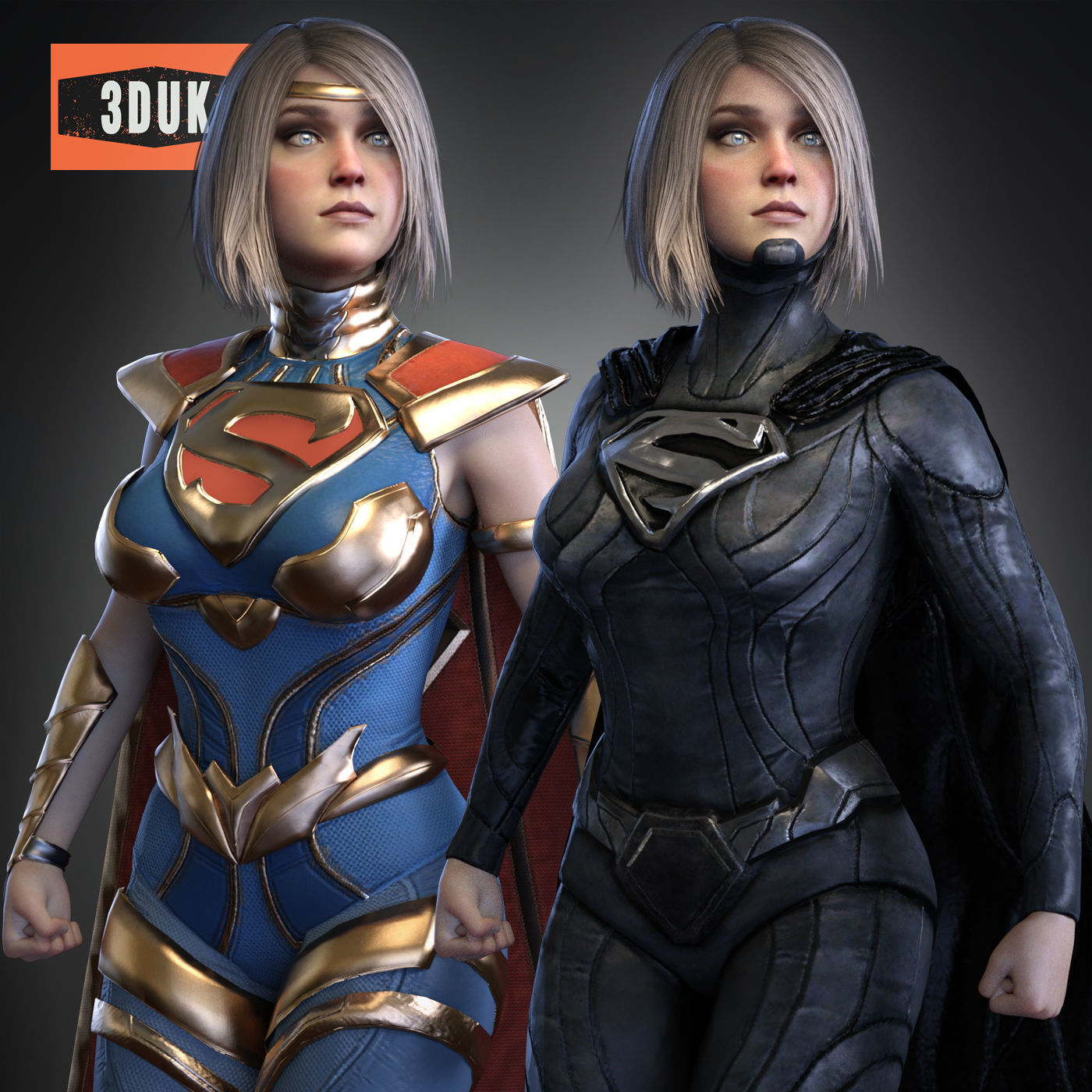 Injustice SuperGirl For Genesis 8 Female 3D model rigged | CGTrader