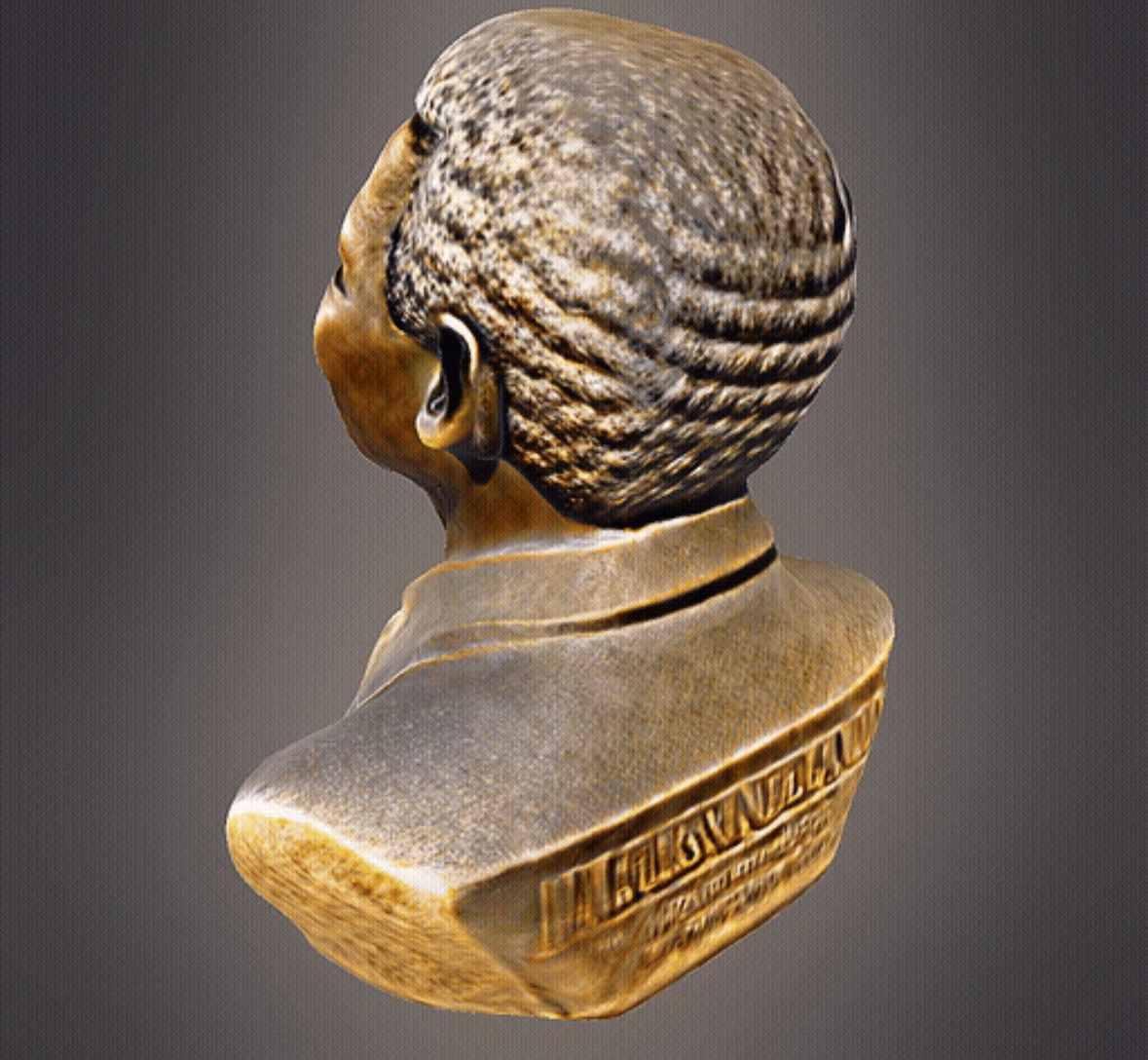 Nelson Mandela 3d Bust 3D model 3D printable | CGTrader