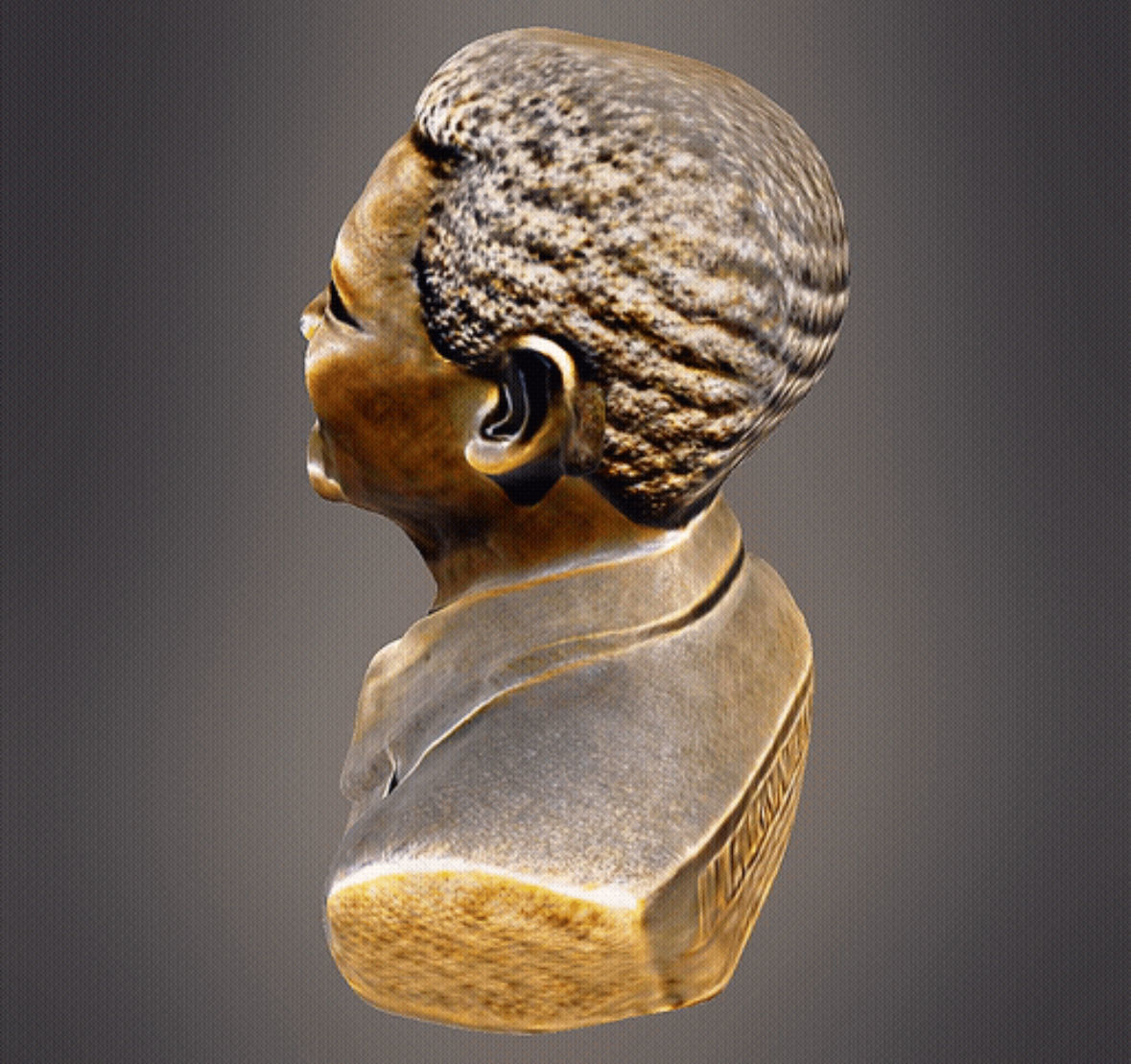 Nelson Mandela 3d Bust 3D model 3D printable | CGTrader