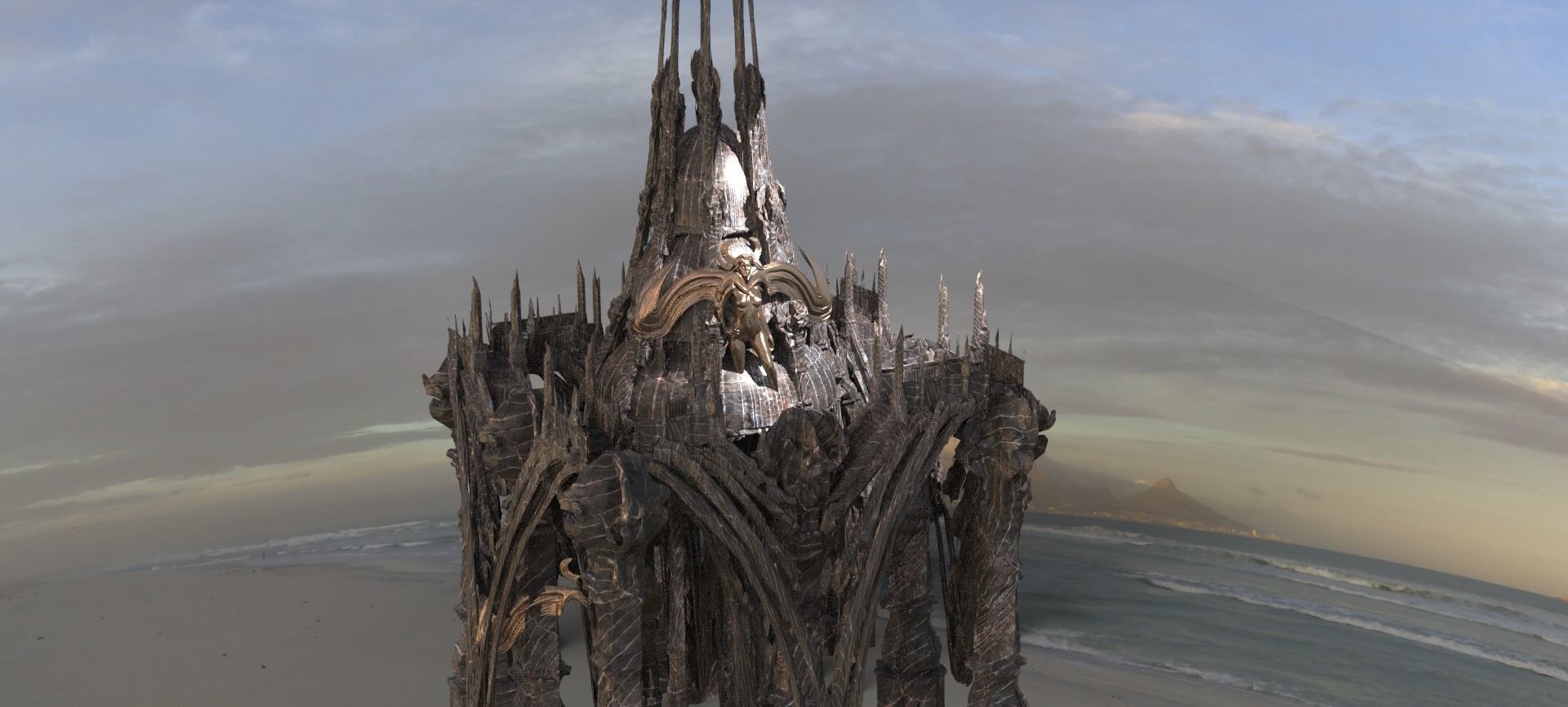 Set Desert Tower tall 3D 3D model | CGTrader