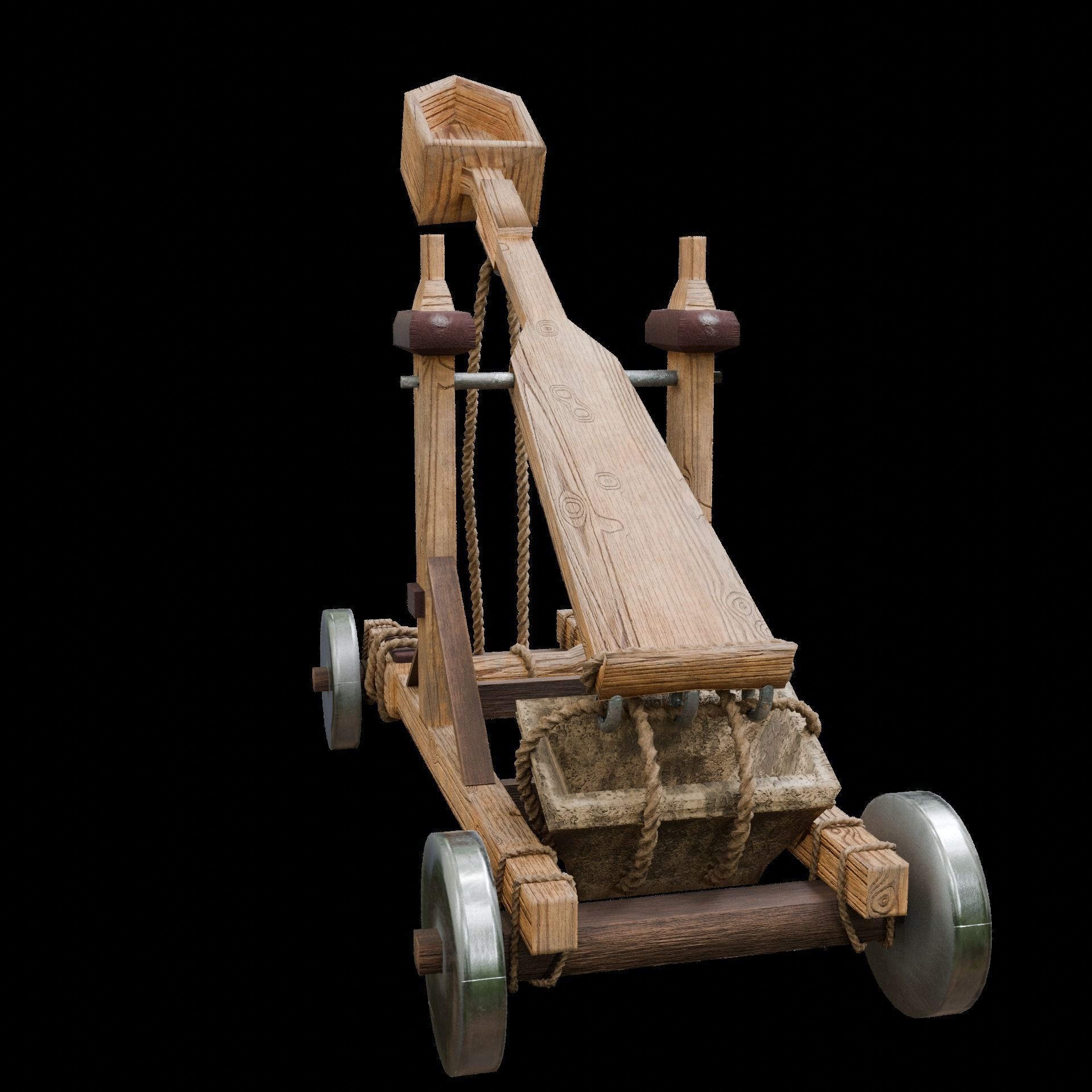catapult medieval free VR / AR / low-poly 3D model | CGTrader